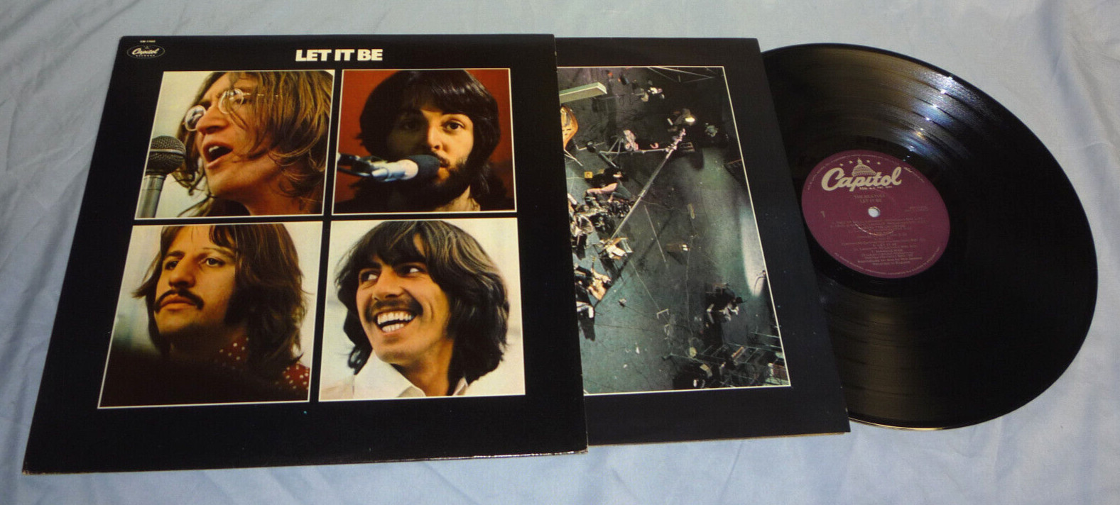popsike.com - BEATLES Let It Be 1979 Capitol Purple Label Vinyl LP SW ...