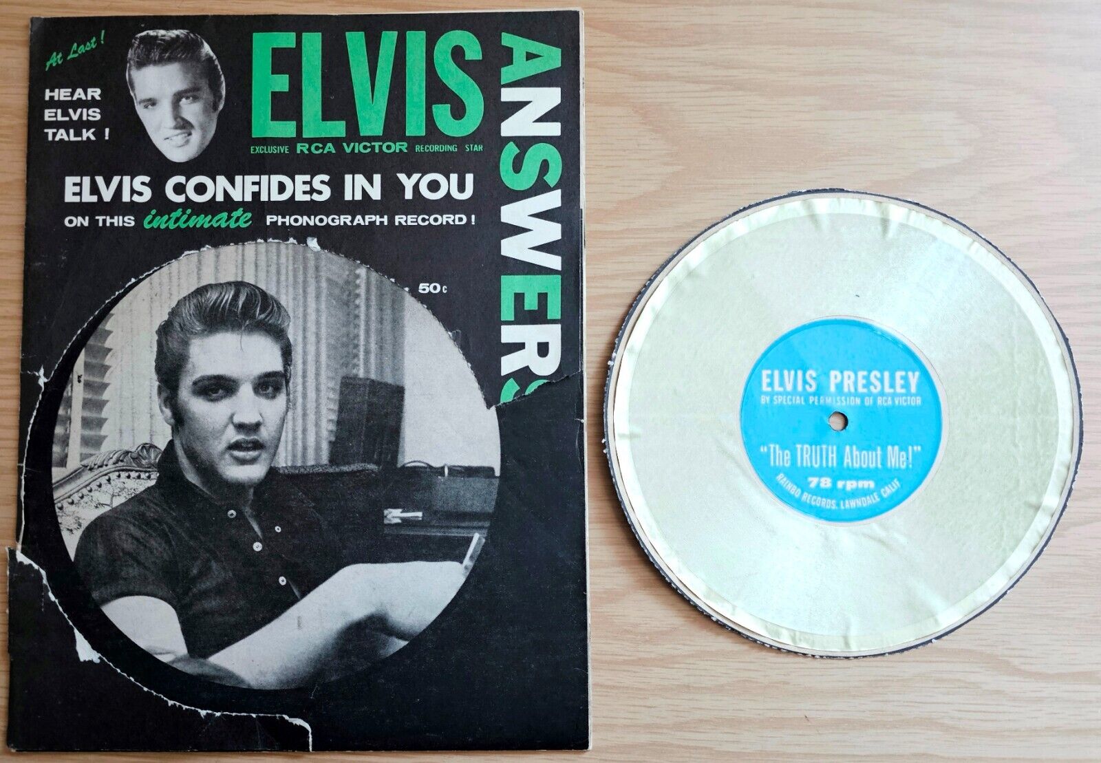 popsike.com - Elvis Presley "The Truth About Me" on Rainbo Records from ...