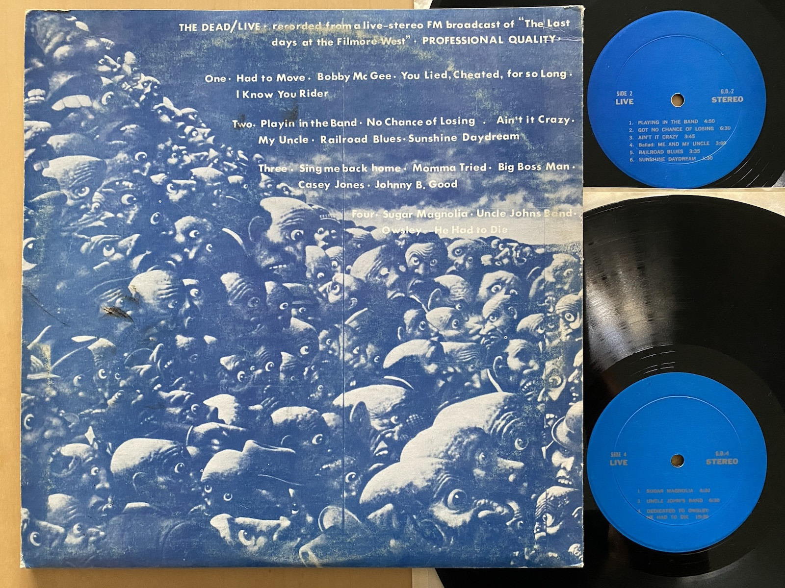 popsike.com - GRATEFUL DEAD LIVE FILLMORE WEST RARE 2LP CLASSIC ROCK ...