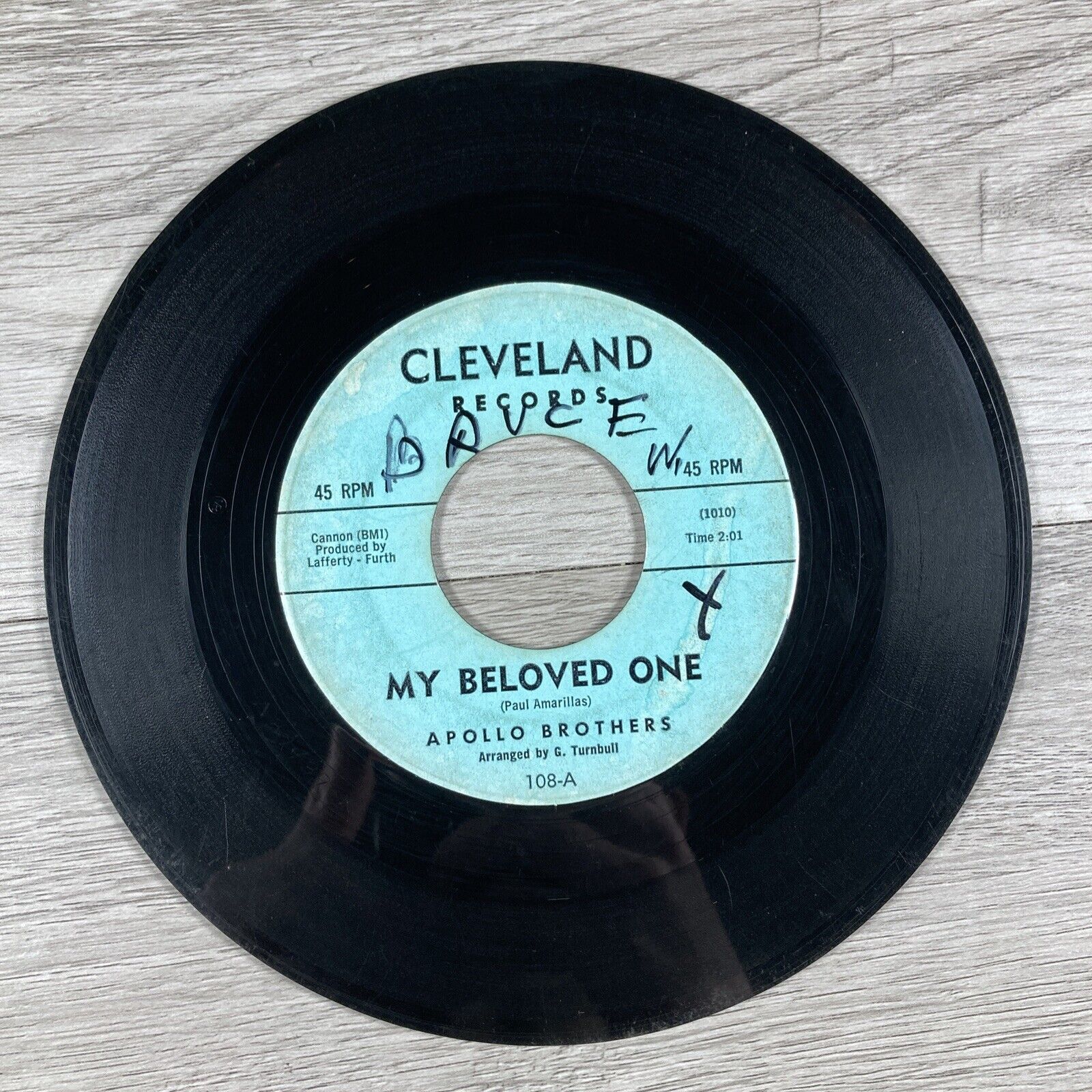 popsike.com - Apollo Brothers My Beloved One / Riot 45 RPM 7” Vinyl ...