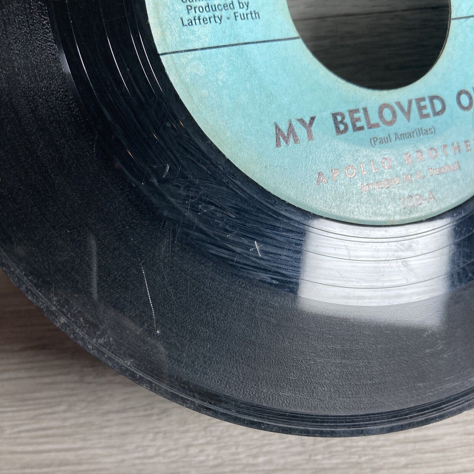 popsike.com - Apollo Brothers My Beloved One / Riot 45 RPM 7” Vinyl ...