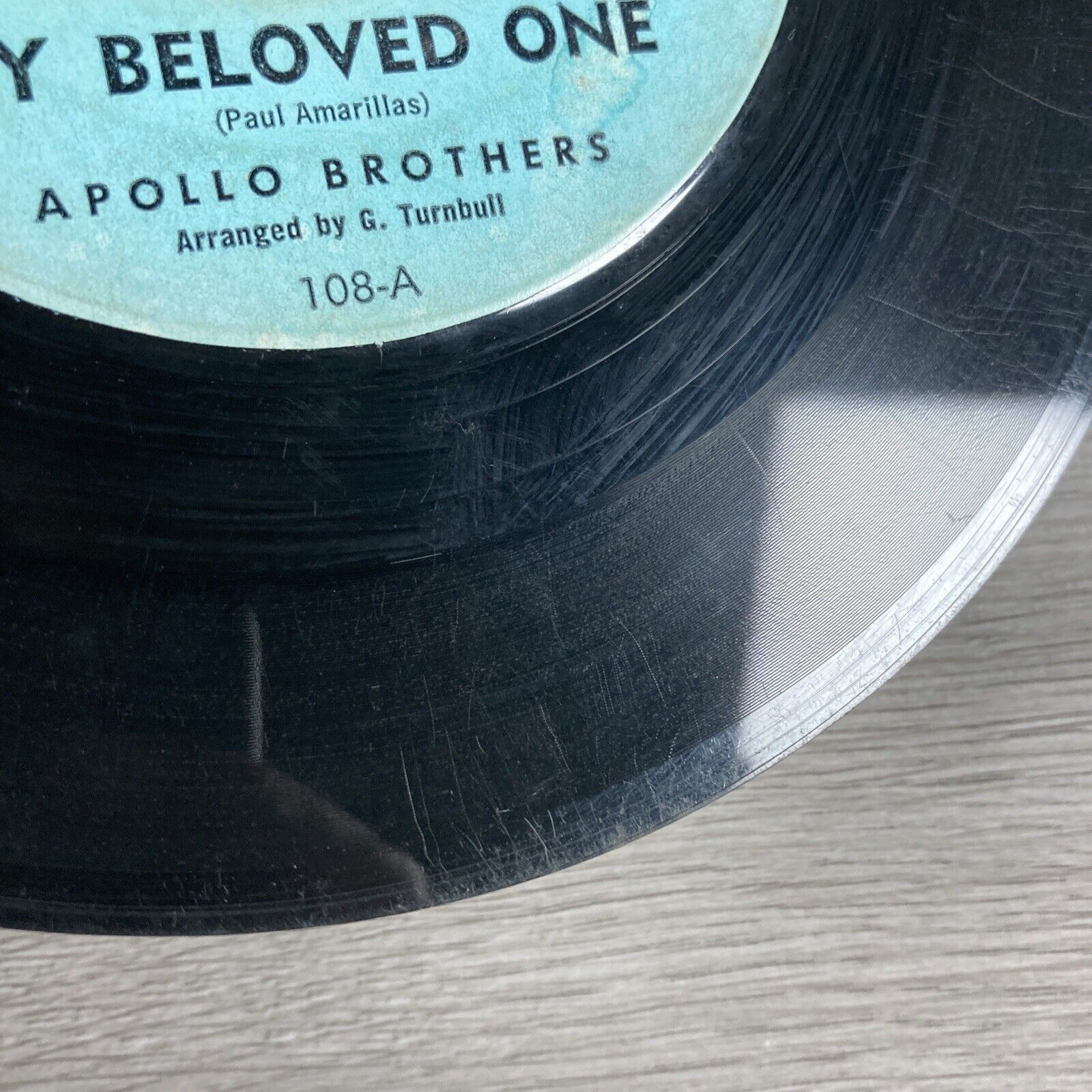 popsike.com - Apollo Brothers My Beloved One / Riot 45 RPM 7” Vinyl ...