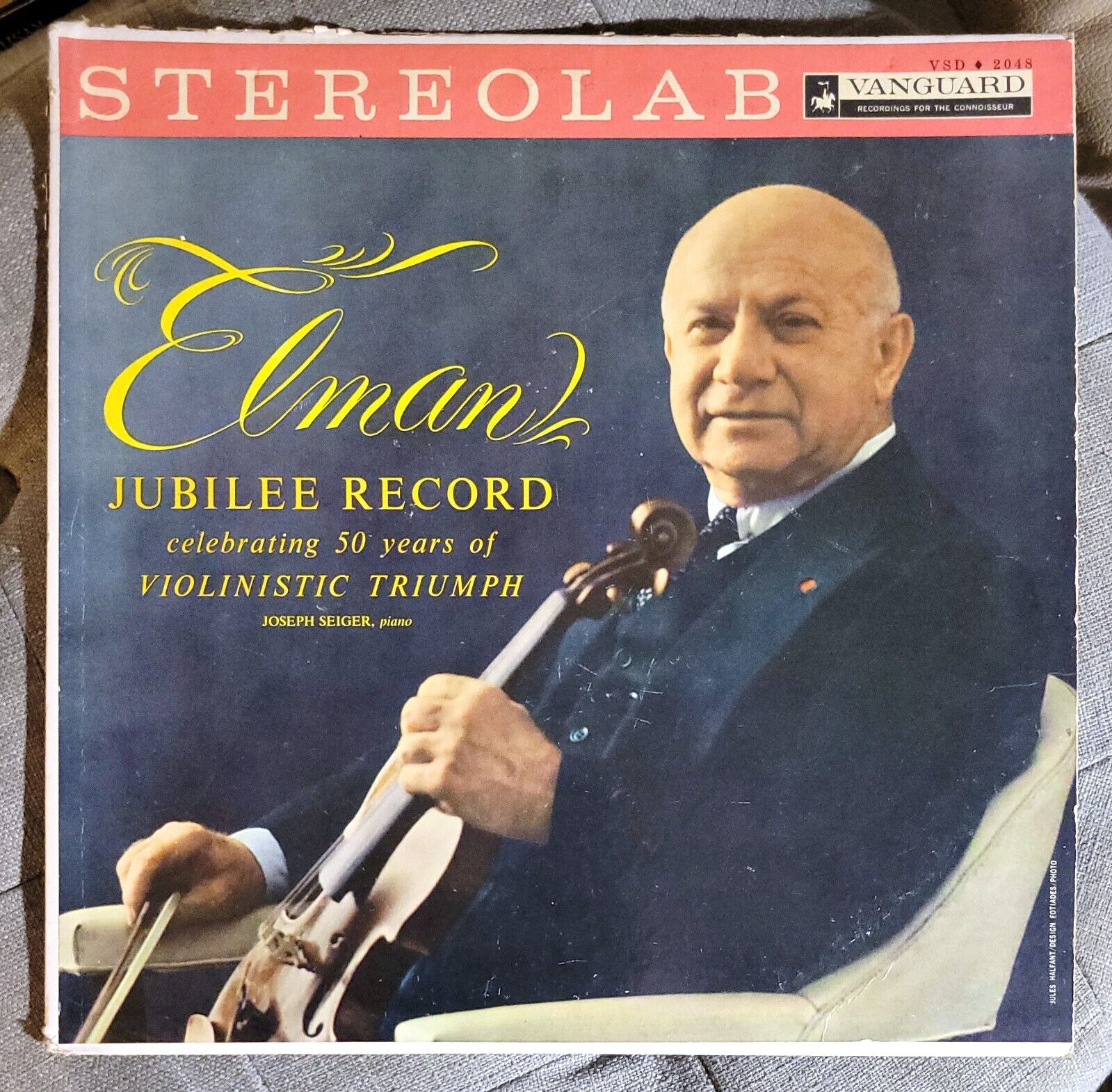 popsike.com - MISCHA ELMAN Jubilee Record Violinistic Triumph 1960 Vanguard VSD-2048 VG/VG ...