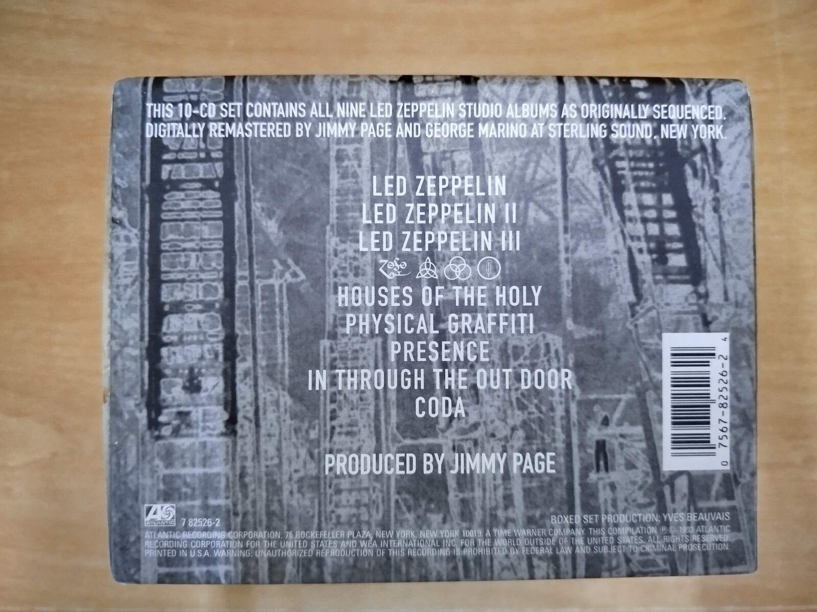 popsike.com - Led Zeppelin ‎– The Complete Studio Recordings 1993 Usa ...