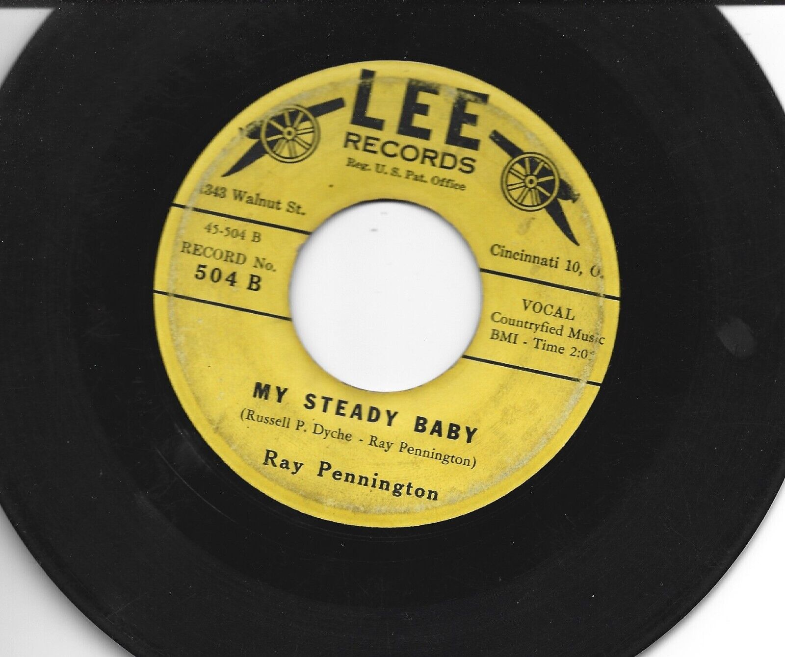 popsike.com - ROCKABILLY 45- RAY PENNINGTON - MY STEADY BABY - HEAR 1958 OHIO LEE - auction details
