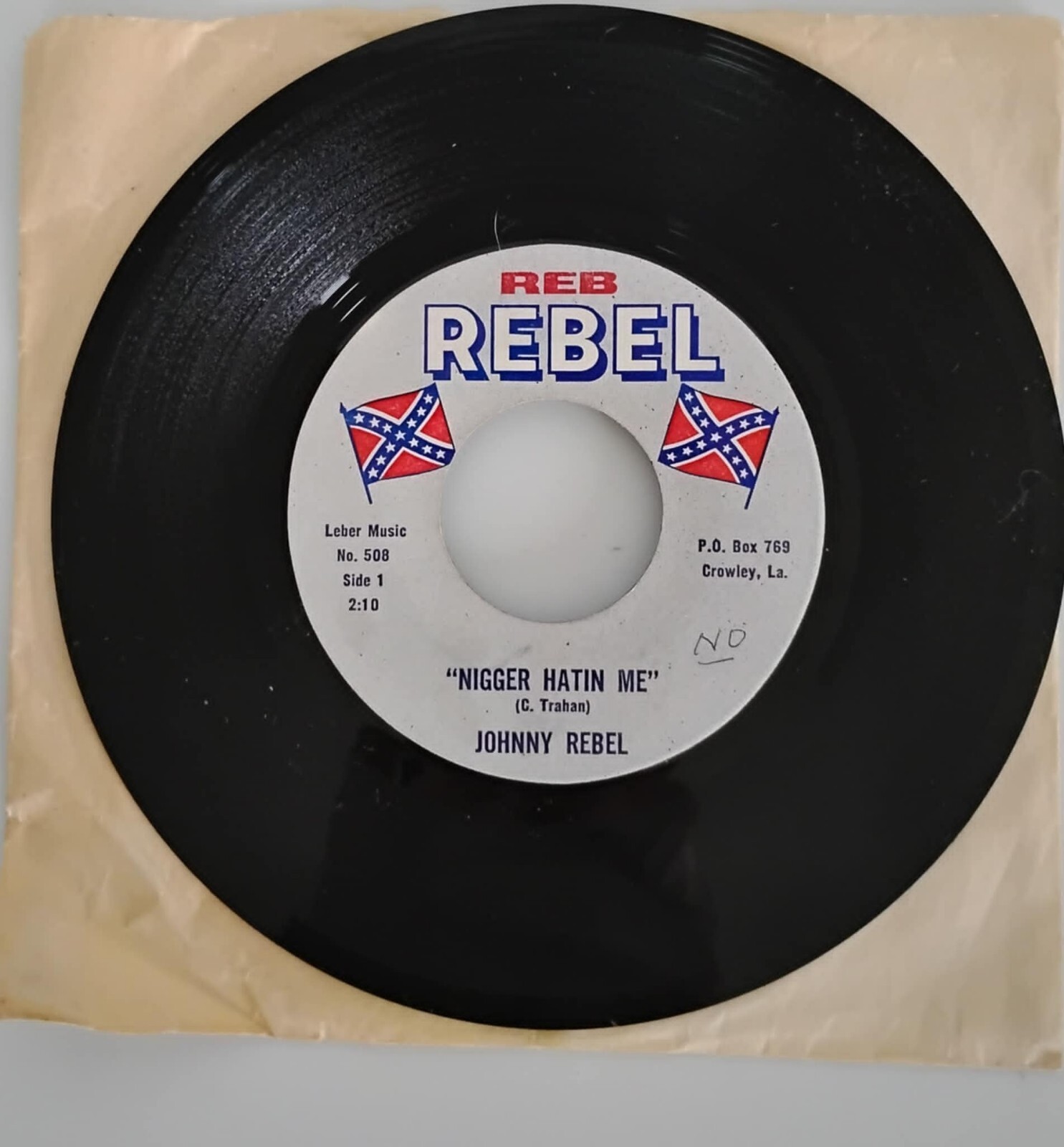 popsike.com - 45 record Johhny Rebel NIGGER HATIN ME/ Who likes a ...