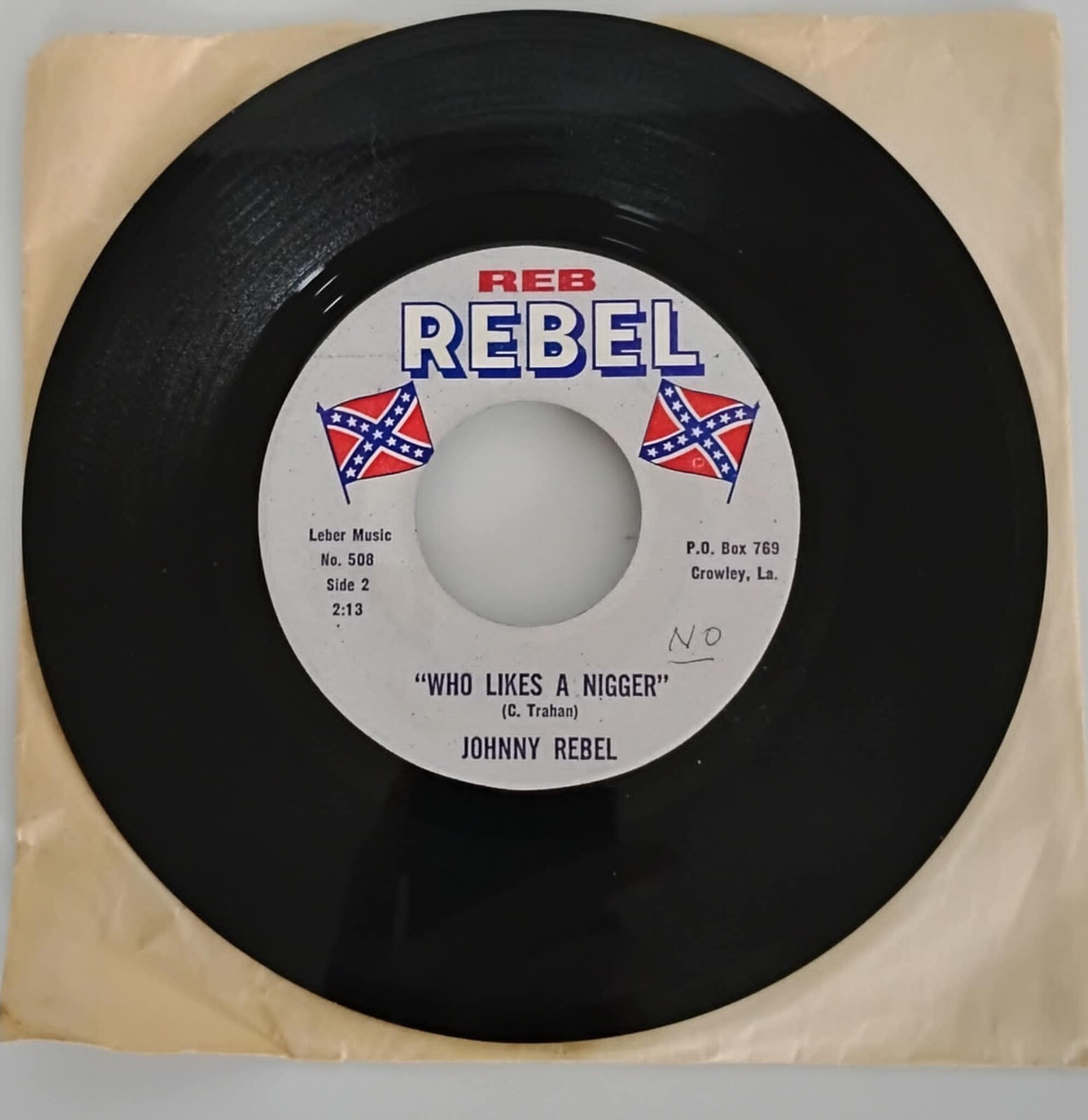 popsike.com - 45 record Johhny Rebel NIGGER HATIN ME/ Who likes a ...