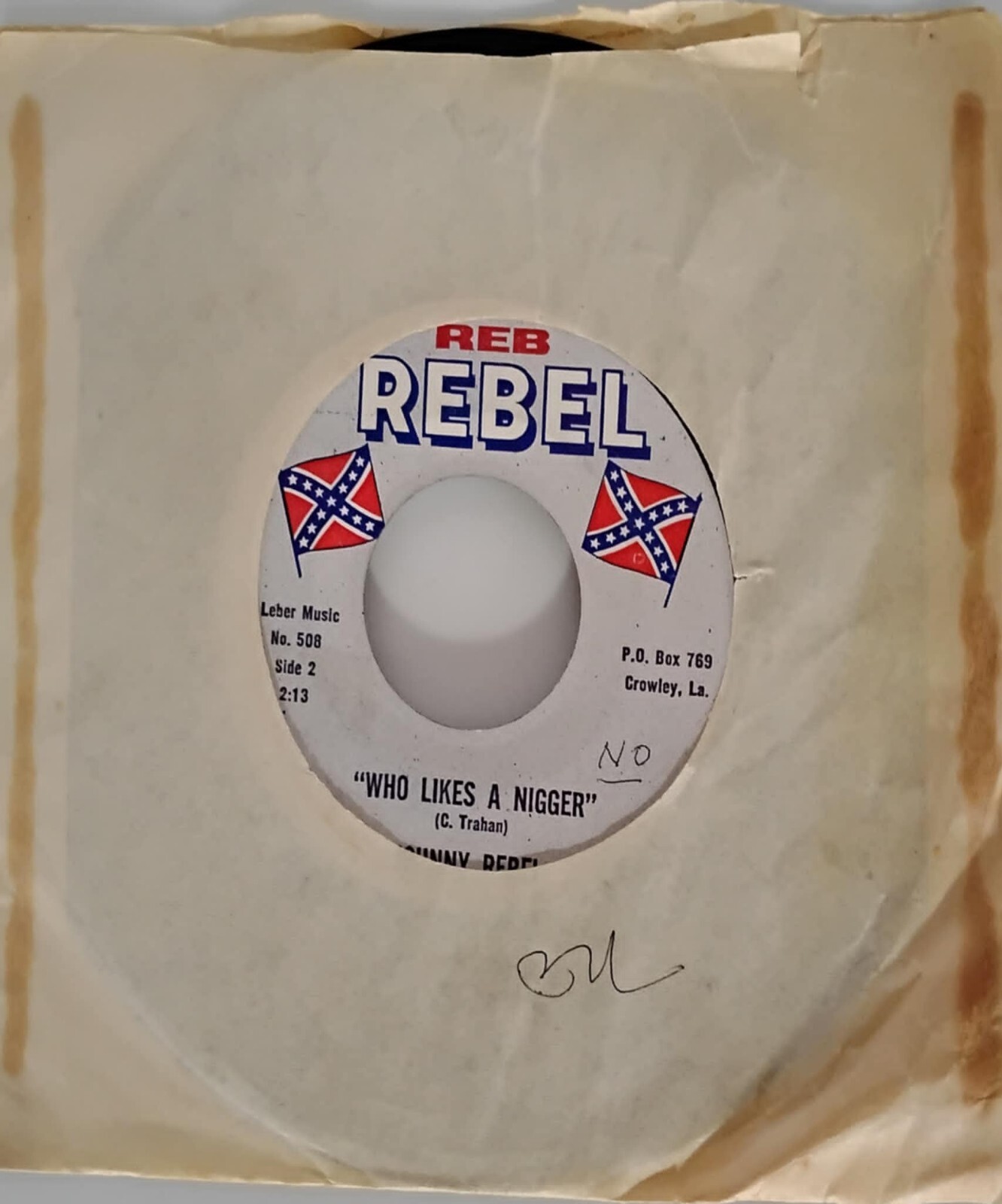 popsike.com - 45 record Johhny Rebel NIGGER HATIN ME/ Who likes a ...