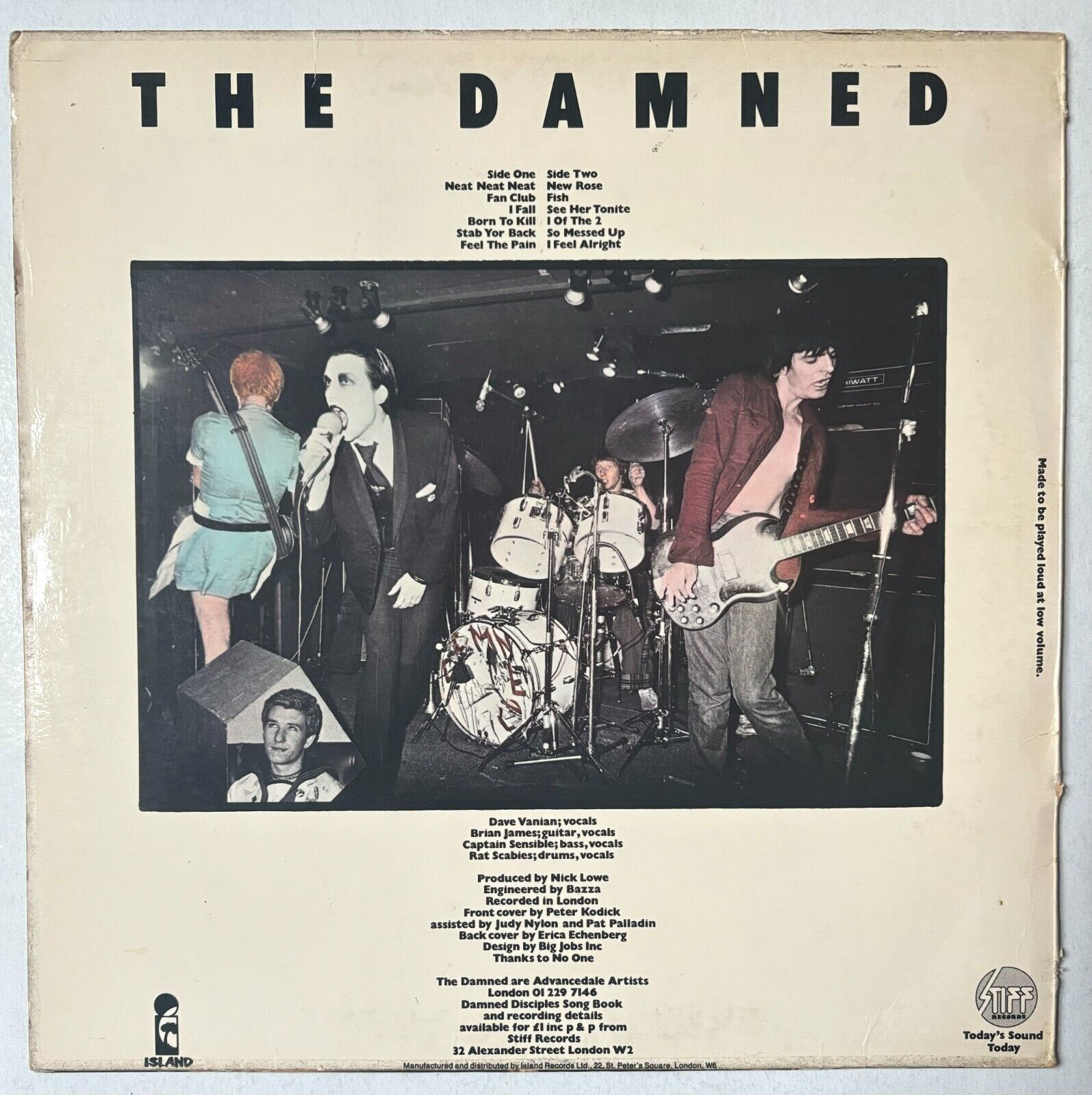 popsike.com - The Damned - Damned Damned Damned - Rare original 1977 UK ...