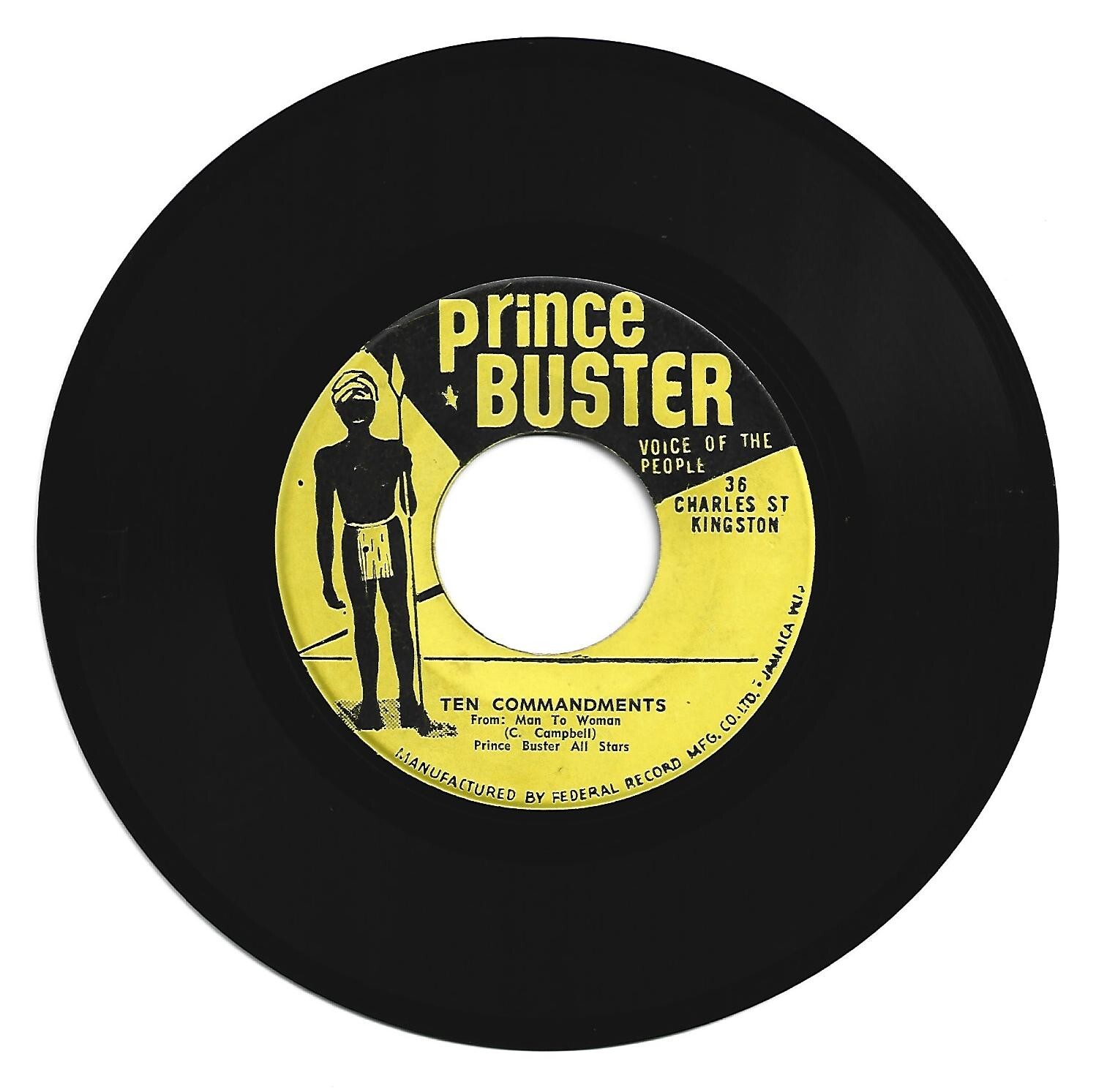 popsike.com - PRINCE BUSTER ALL STARS / RYGING / TEN COMMANDMENTS / 7 ...
