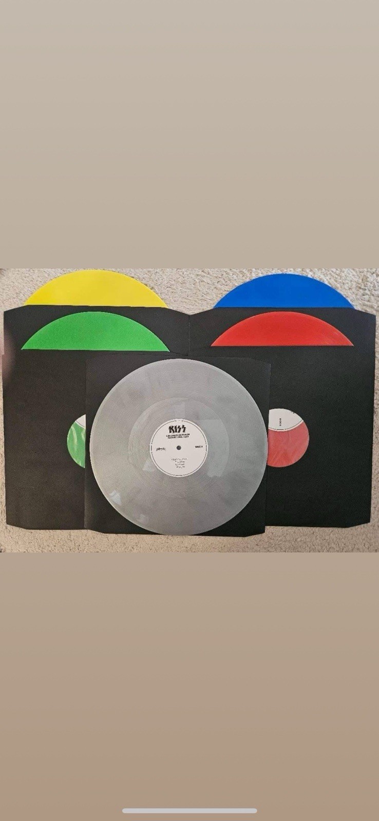 popsike.com - KISS I Was There Live Box Set 5LP Multi Colored Vinyl ...