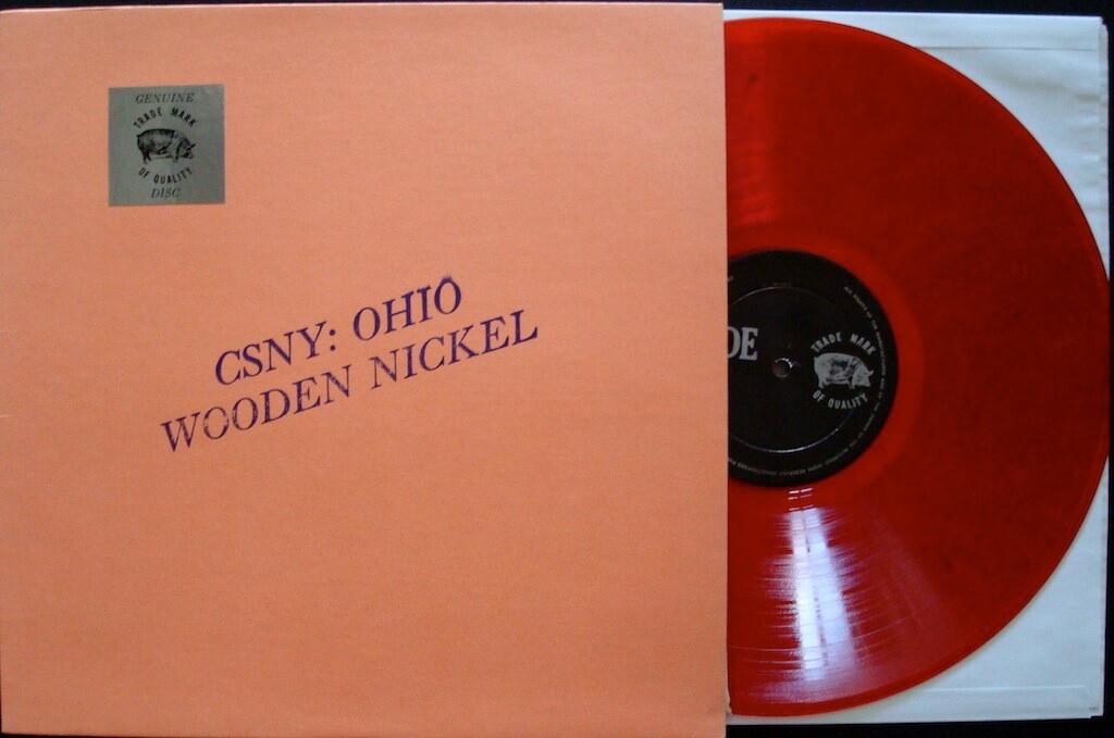 popsike.com - CROSBY STILLS NASH YOUNG CSNY OHIO WOODEN NICKEL LIVE red ...