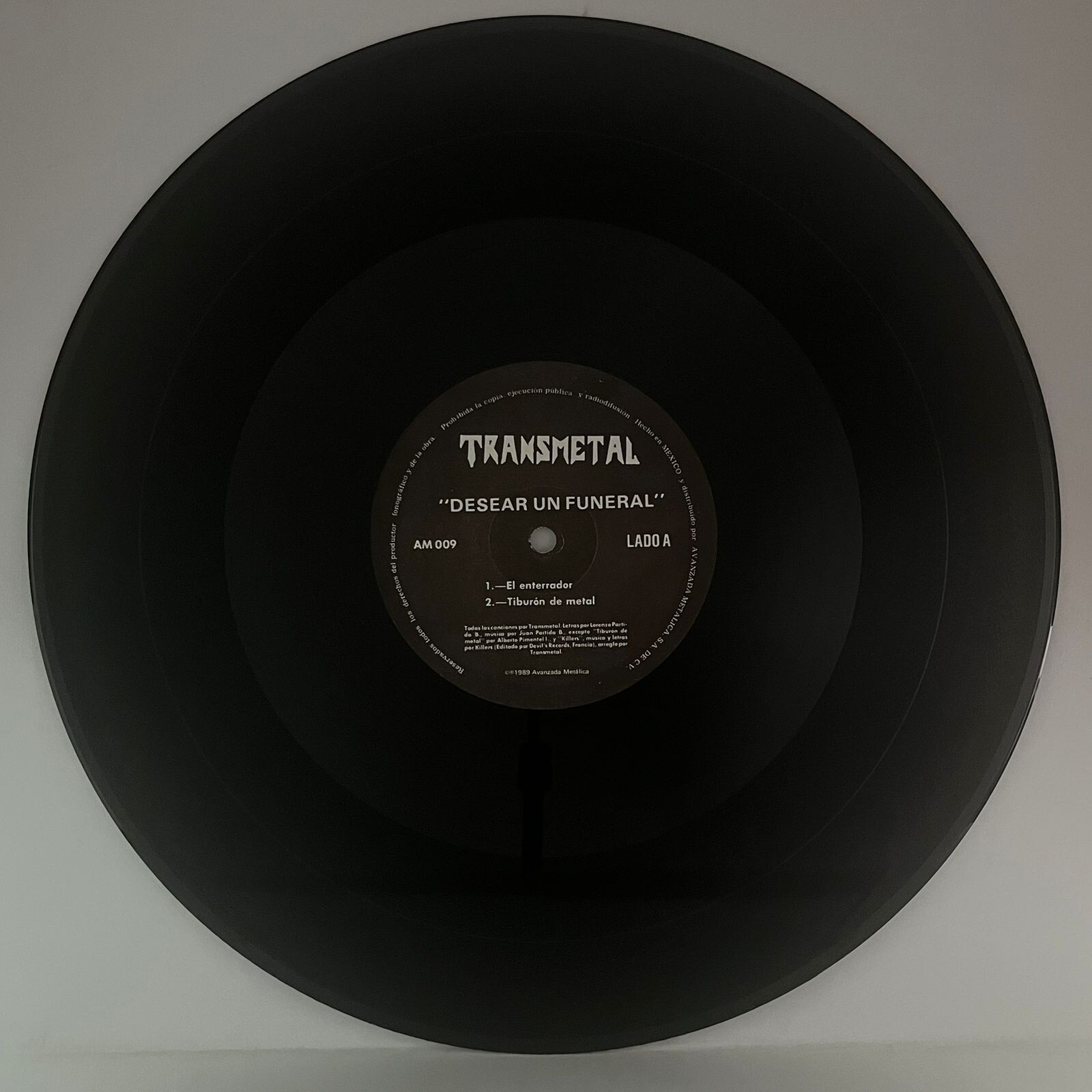 popsike.com - TRANSMETAL - DESEAR UN FUNERAL - 1989 MEXICAN 12" EP ...