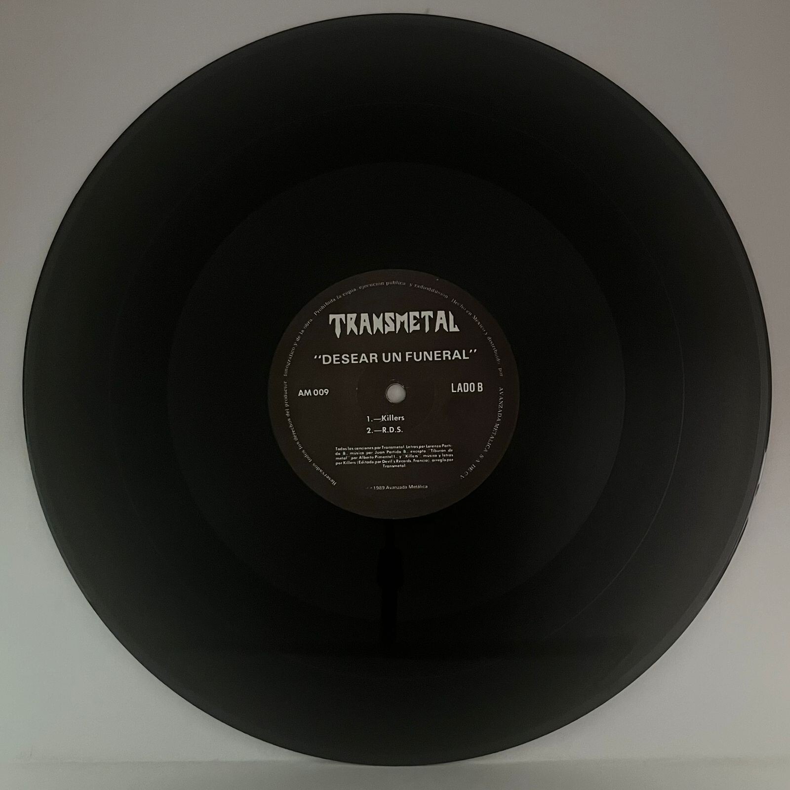 popsike.com - TRANSMETAL - DESEAR UN FUNERAL - 1989 MEXICAN 12" EP ...