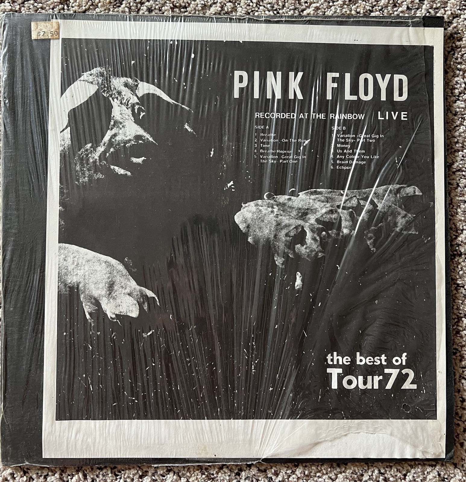 popsike.com - PINK FLOYD Live At The Rainbow The Best Of '72 Tour Vinyl ...