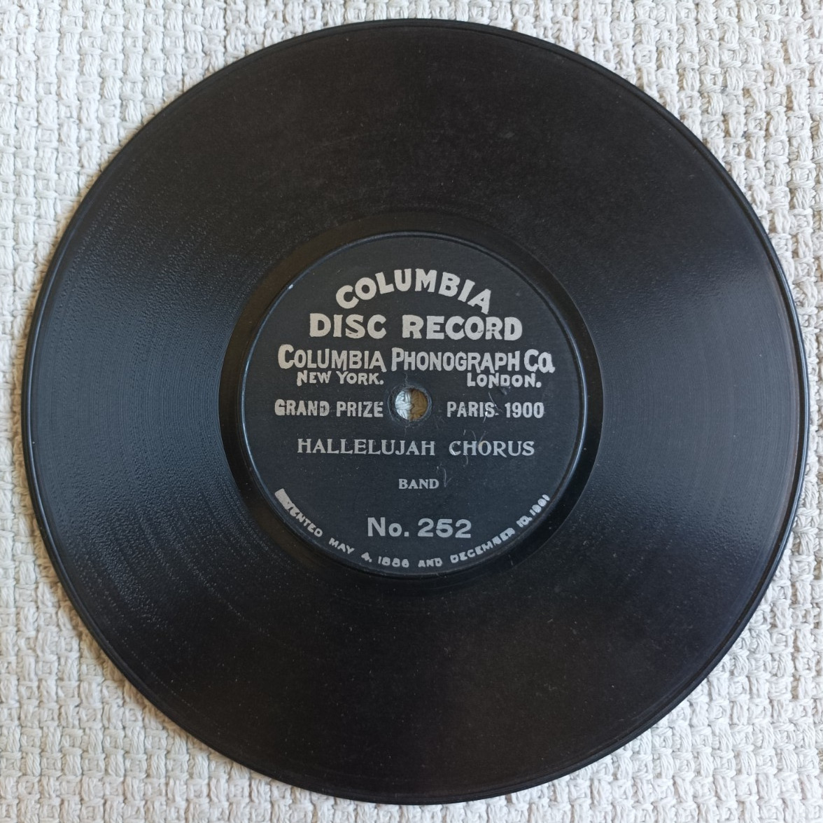 popsike.com - COLUMBIA DISC RECORD 7" ONE SIDED 78RPM N° 252 Hallelujah ...