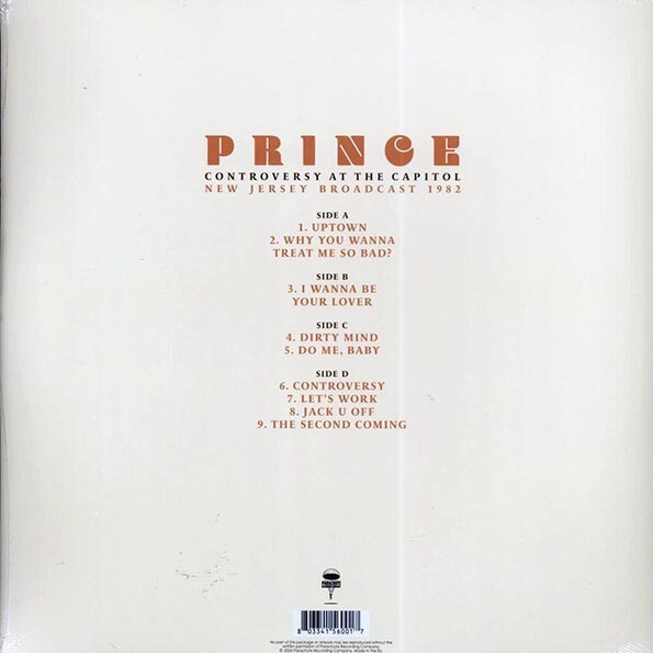 popsike.com - Prince Controversy At The Capitol Double Clear Vinyl ...