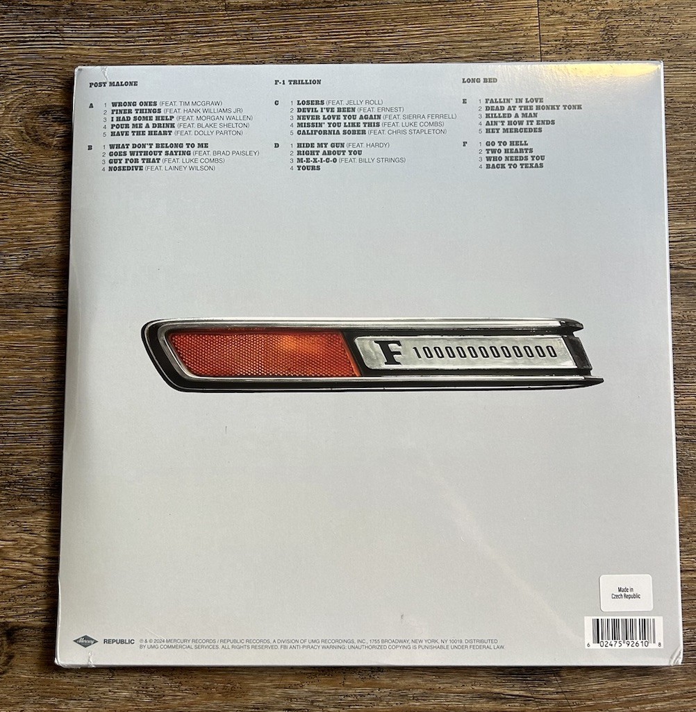 popsike.com - Post Malone F1 Trillion Long Bed Big Stadium Tour ...