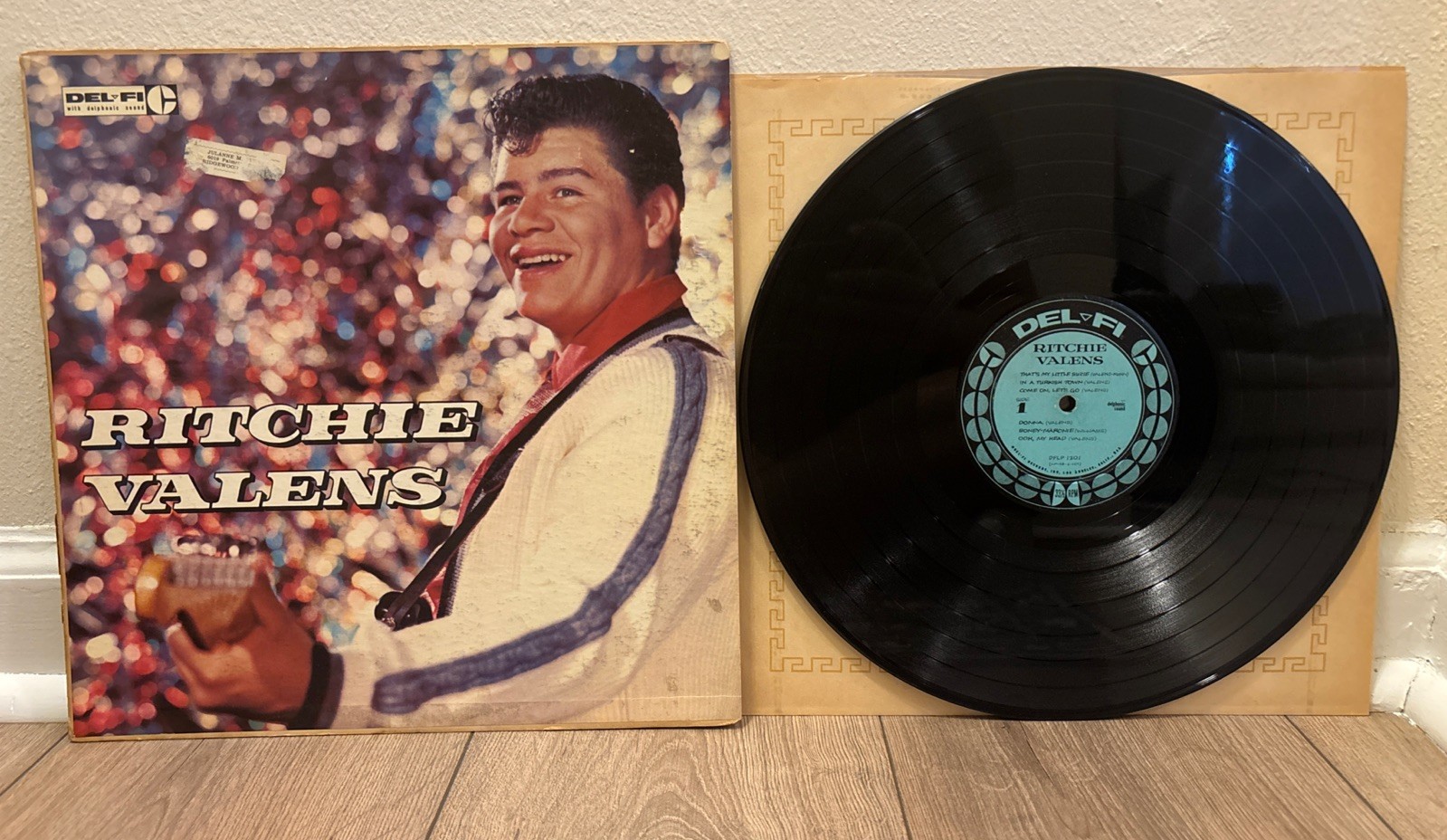 popsike.com - 1959 RITCHIE VALENS: SELF TITLED Rare misprint LP Del-Fi ...