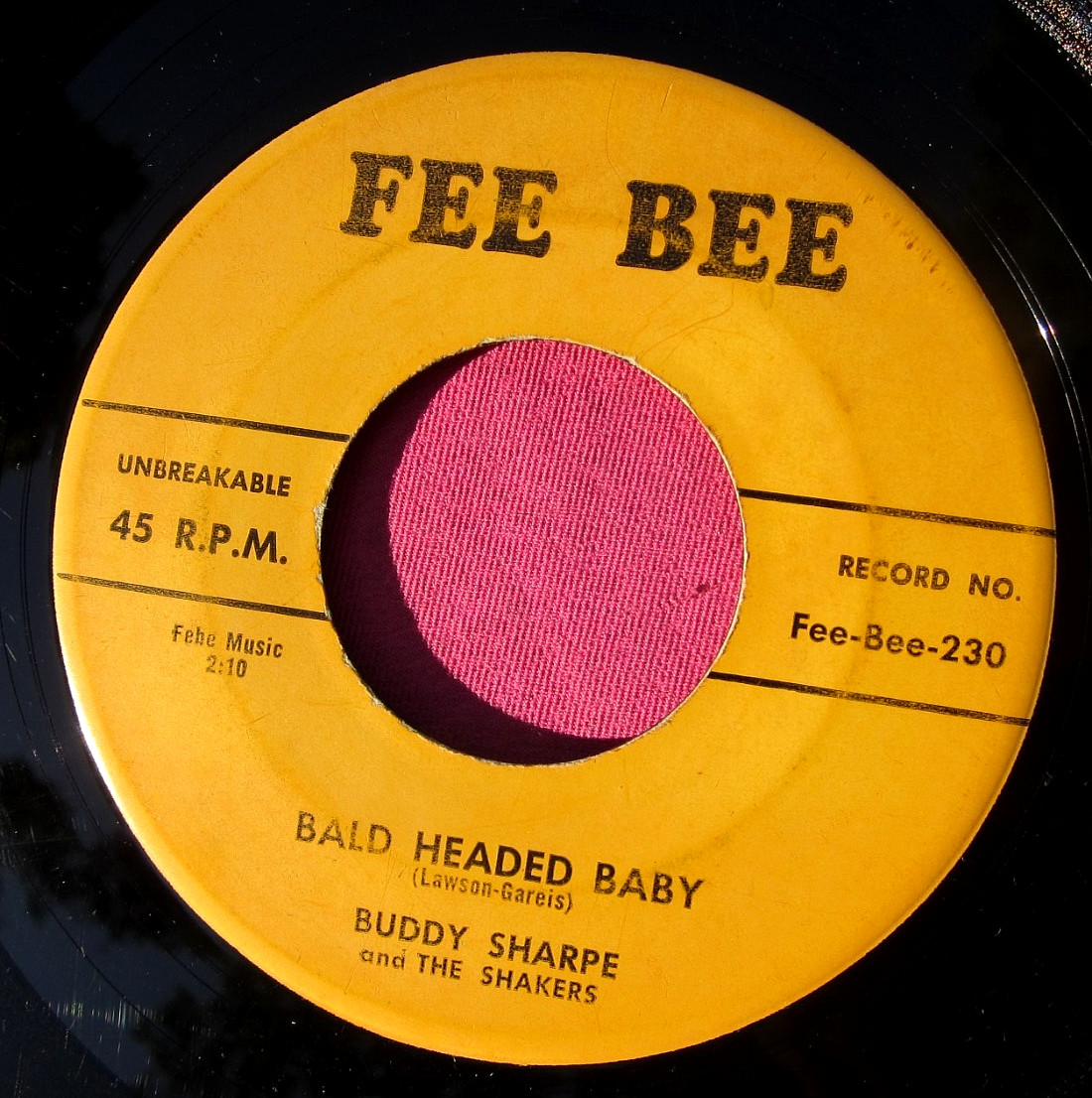 popsike.com - BUDDY SHARPE & THE SHAKERS - Linda Lee / Bald Headed Baby ...