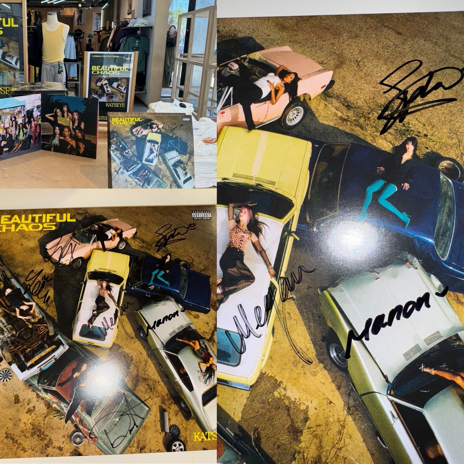 popsike.com - KATSEYE Beautiful Chaos EP SIGNED Vinyl Exclusive LOS ...