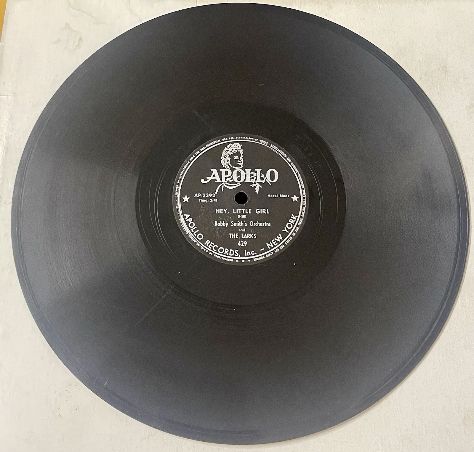 popsike.com - The Larks 1951 DOO WOP 78 Hey Little Girl /Little Side ...