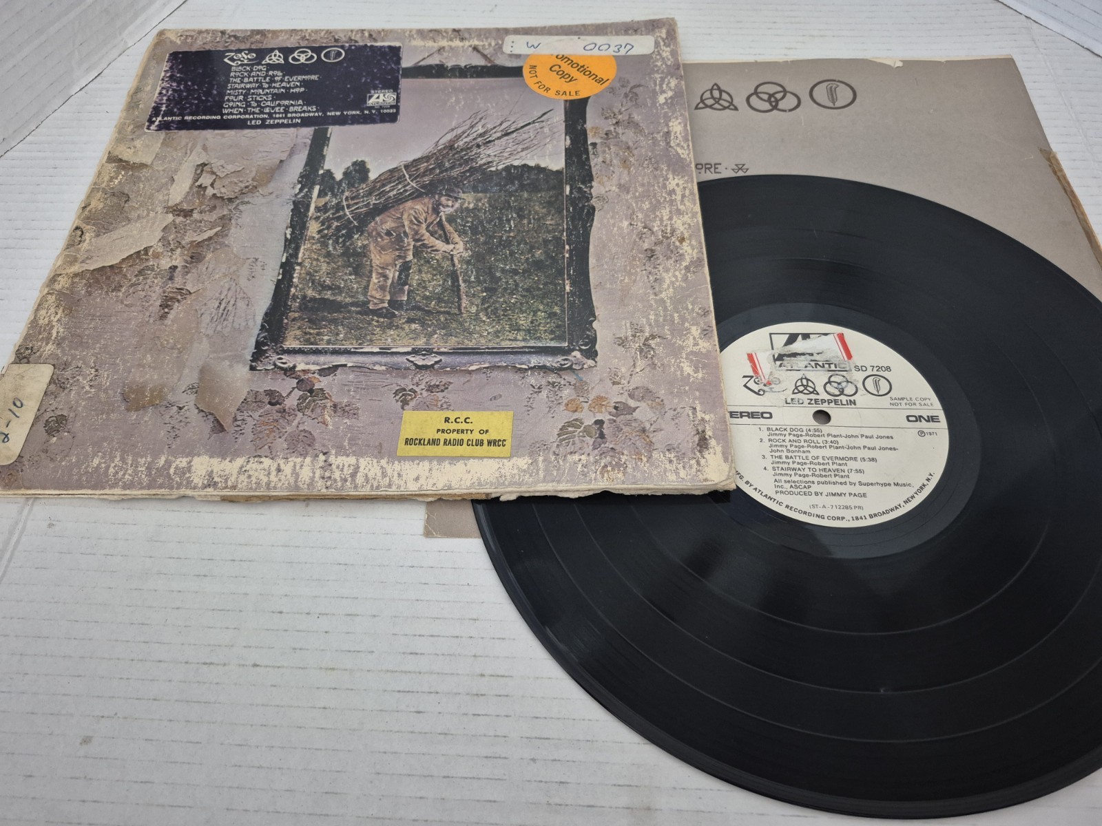 popsike.com - 1971 Led Zeppelin IV 4 WHITE LABEL PROMO PORKY PECKO DUCK ...