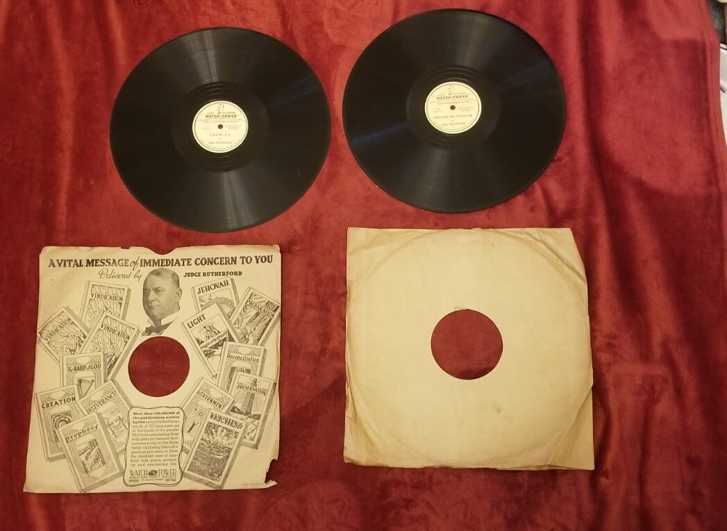 popsike.com - 2 Watchtower Records JUDGE RUTHERFORD FASCISM & ENEMIES ...