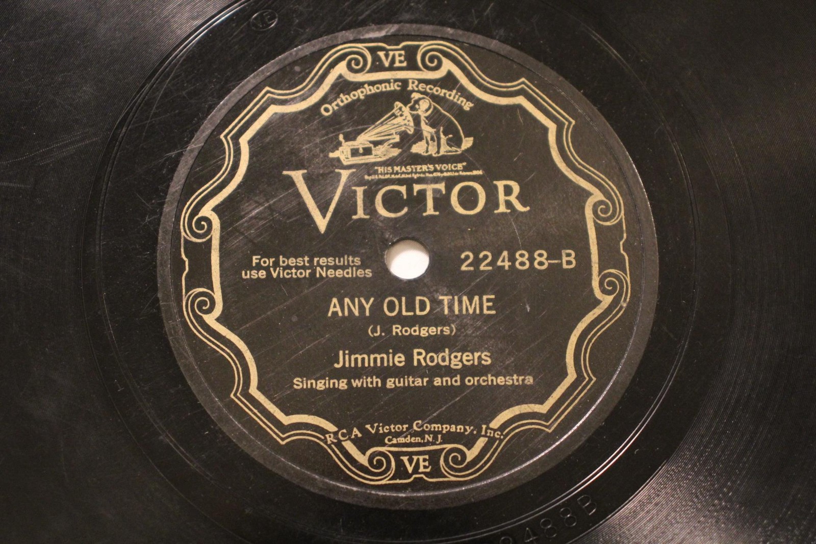 popsike.com - COUNTRY JIMMIE RODGERS Any Old Time VICTOR 22488 ...