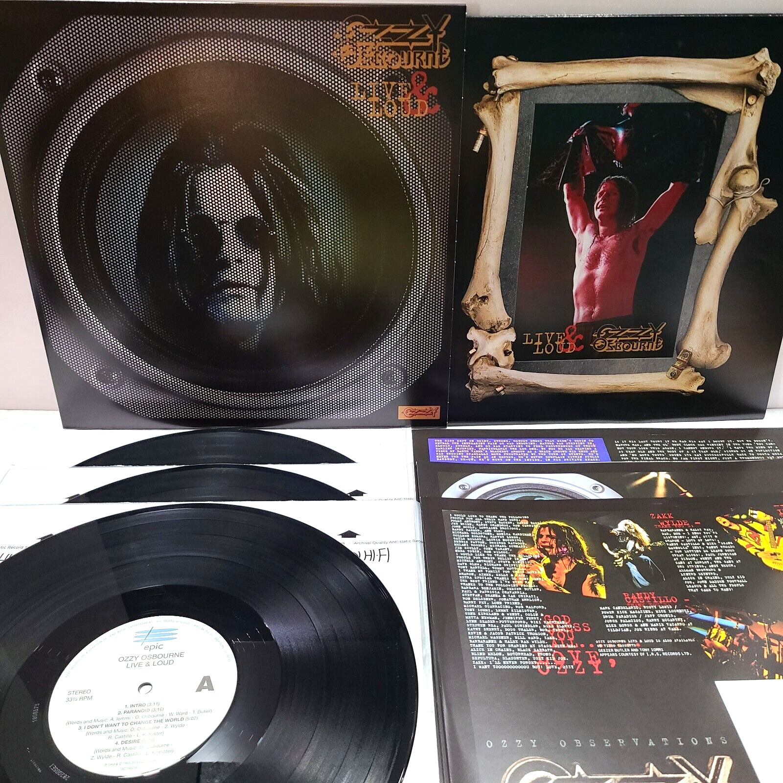 popsike.com - OZZY OSBOURNE Live and Loud 3 LP Epic 1993 2025 Poster ...