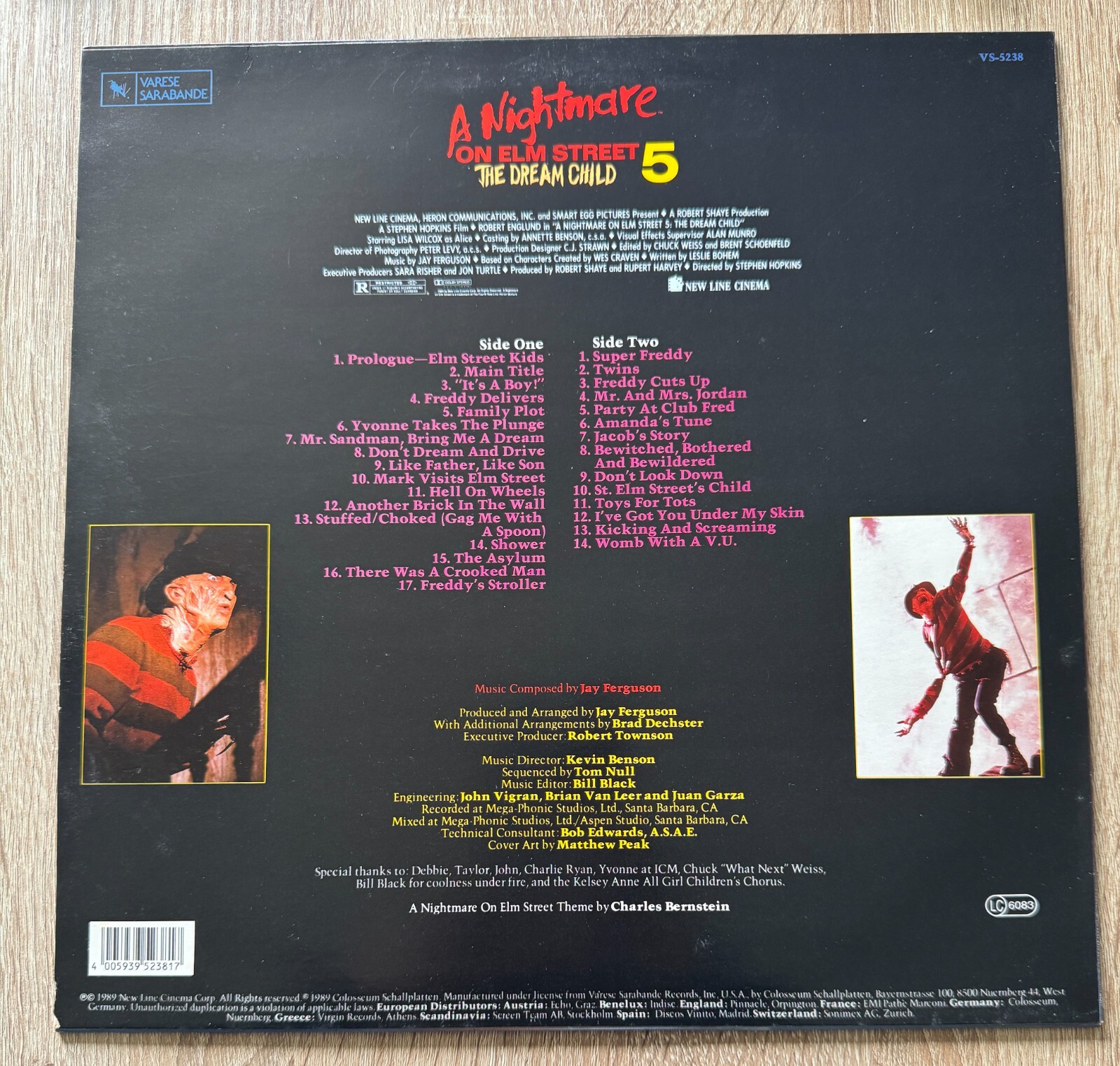 popsike.com - A Nightmare On Elm Street 5 (Original Soundtrack/ Score ...