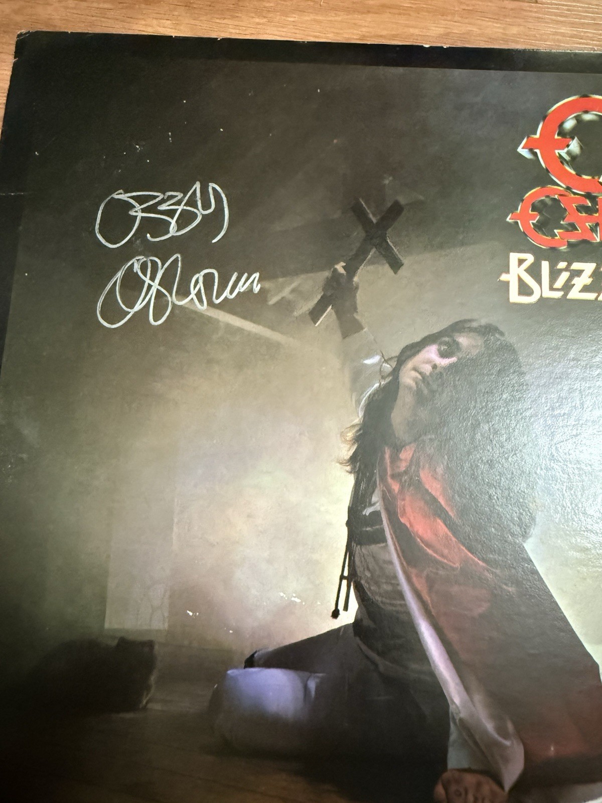 popsike.com - Autographed Ozzy Osbourne Blizzard Of Ozz Vintage 1980 Vinyl LP - auction details