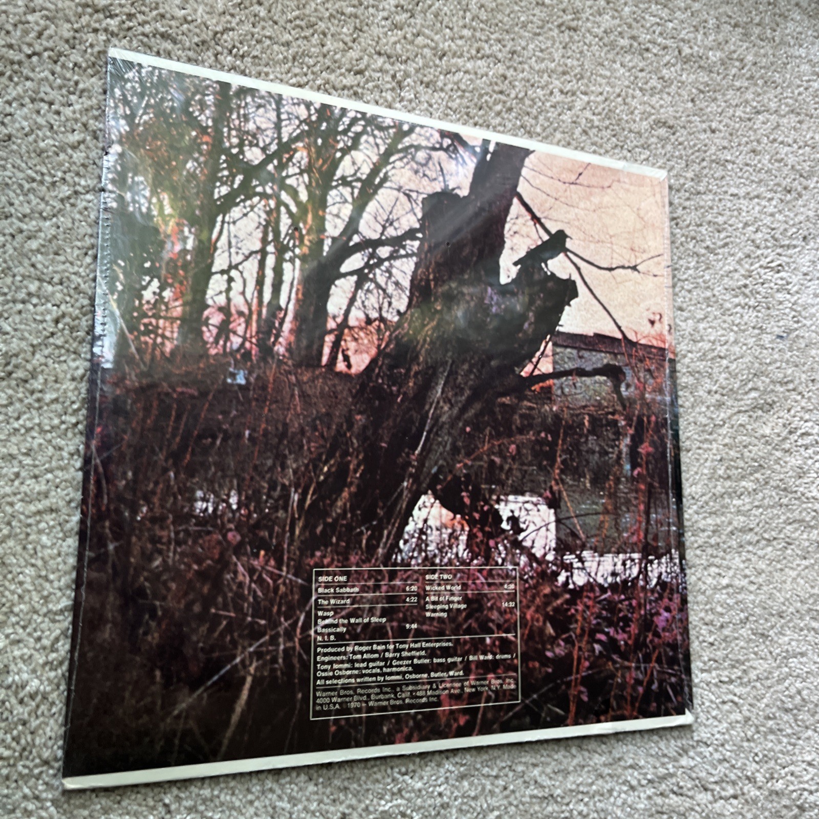 popsike.com - Black Sabbath - Self Titled LP Vinyl 1970 Warner Bros WS ...