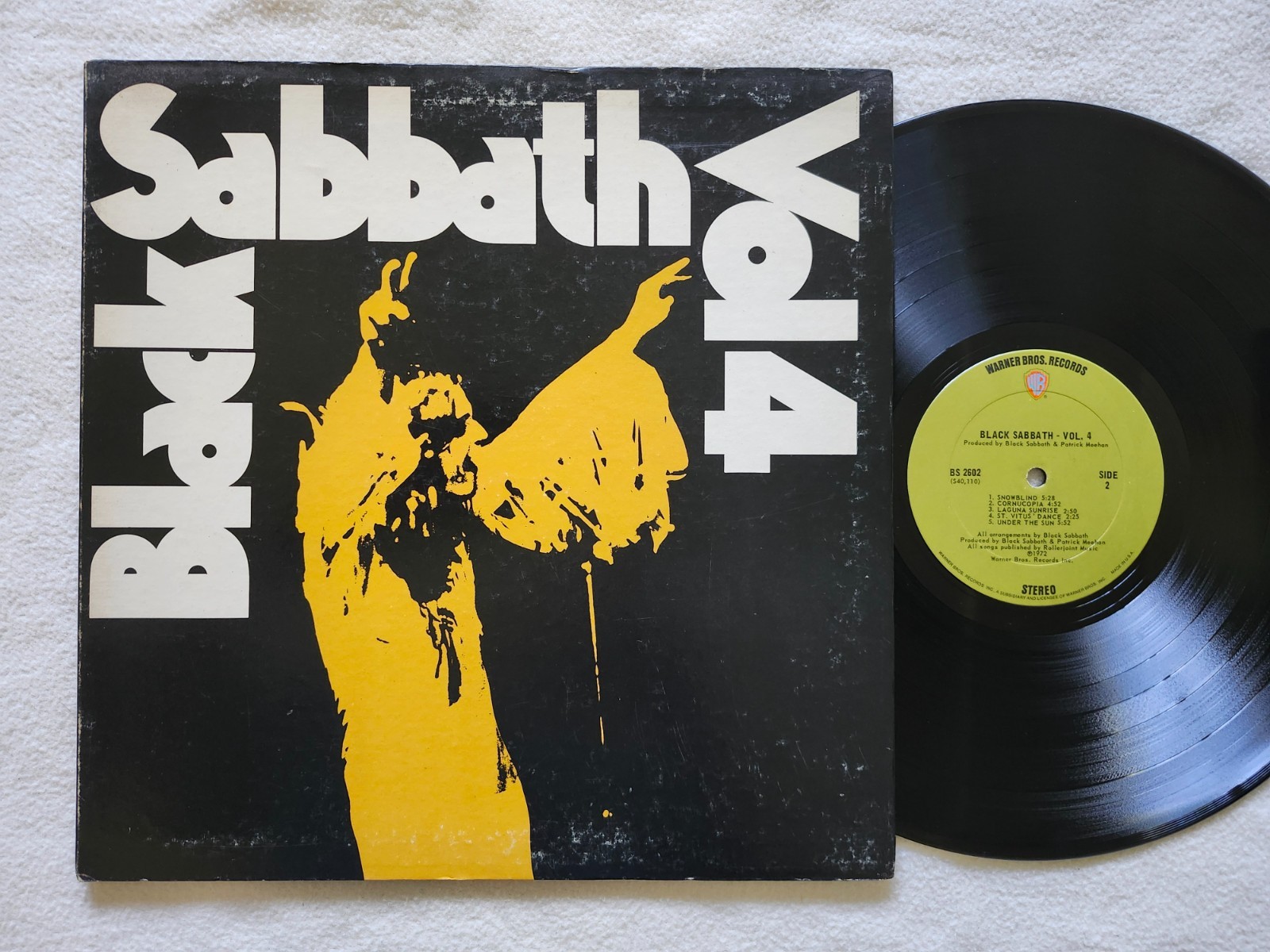 popsike.com - Black Sabbath Ozzy Osbourne Vol. 4 US original BS 2602 ...