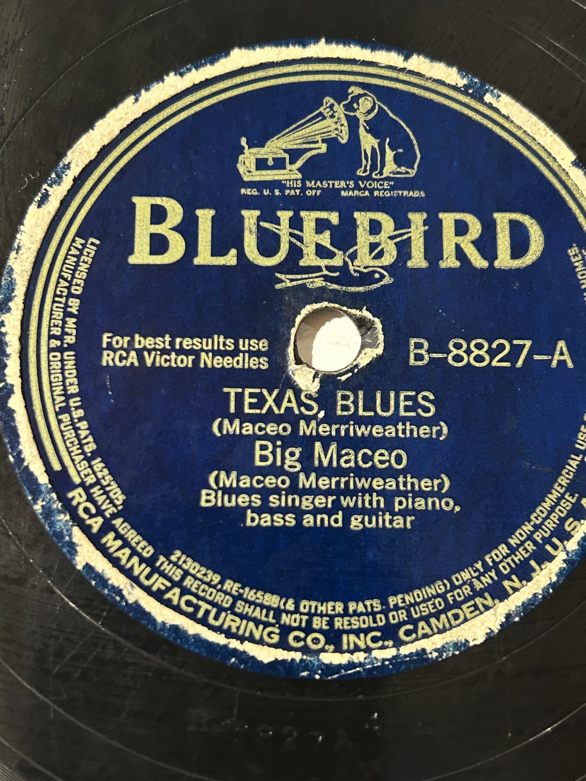 popsike.com - Big Maceo - Bluebird 78 RPM - Texas Blues/Worried Life ...