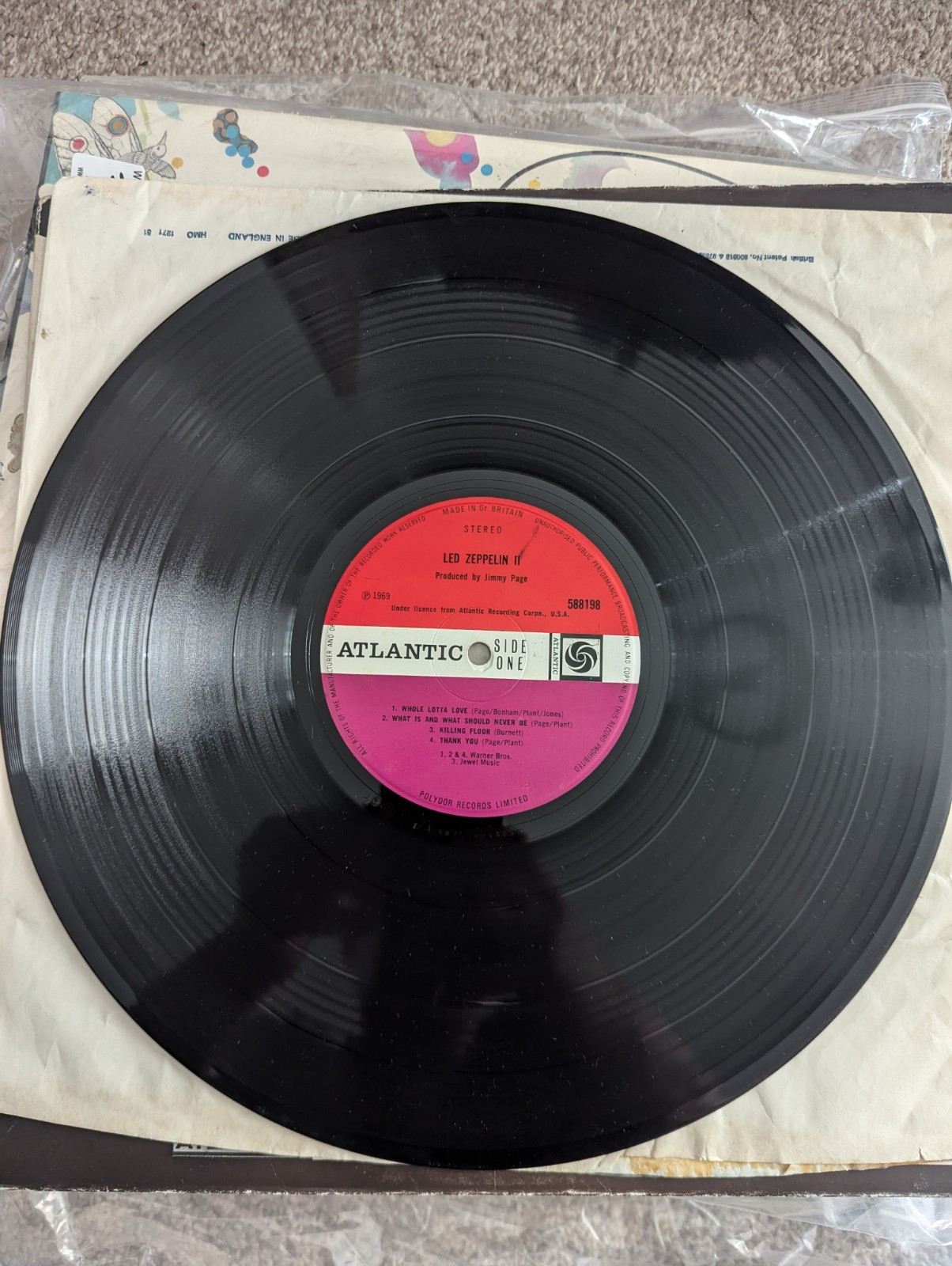 popsike.com - LED ZEPPELIN II VINYL LP ATLANTIC UK 1969 RED PLUM A5/B4 ...