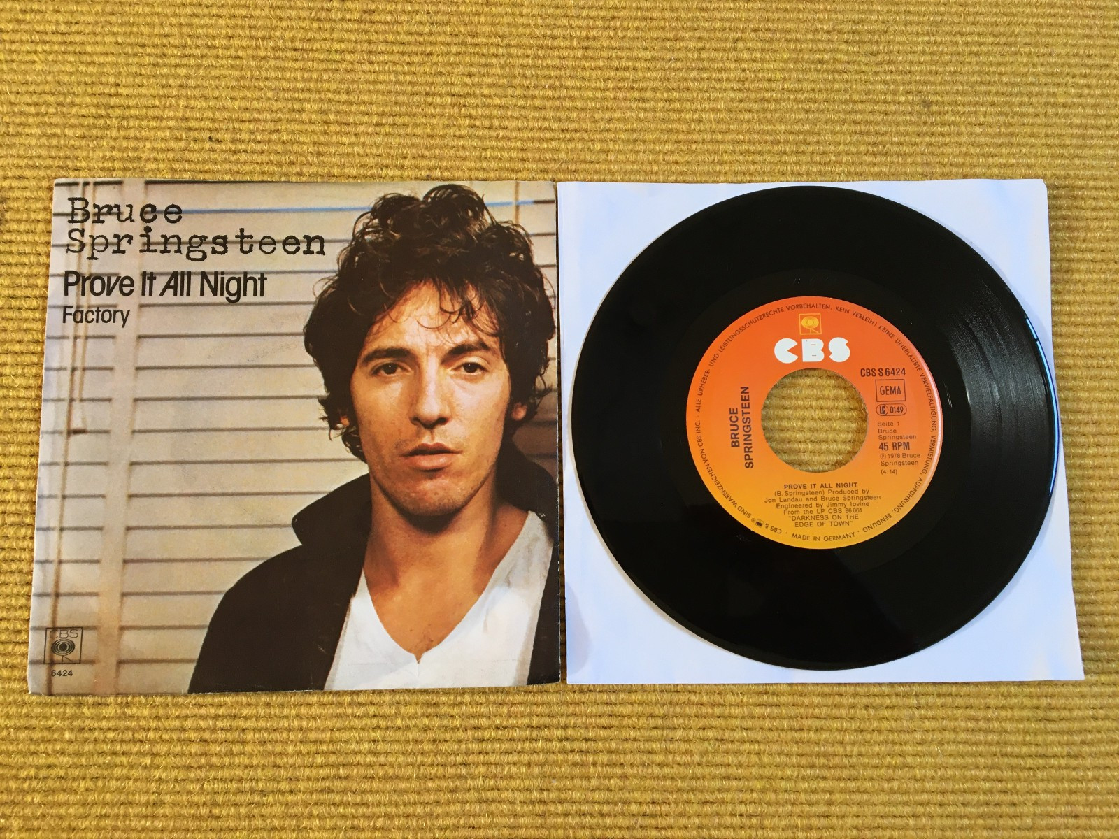 popsike.com - Single '7' - Bruce Springsteen - Prove it all Night ...