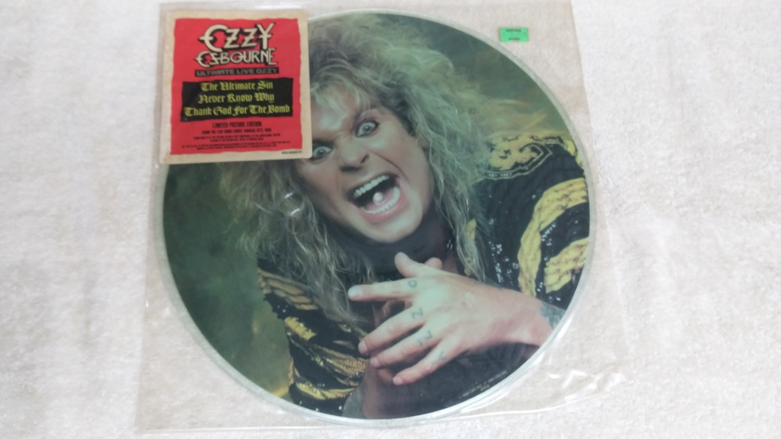 popsike.com - OZZY OSBOURNE ULTIMATE LIVE OZZY Picture Disc 1986 ...