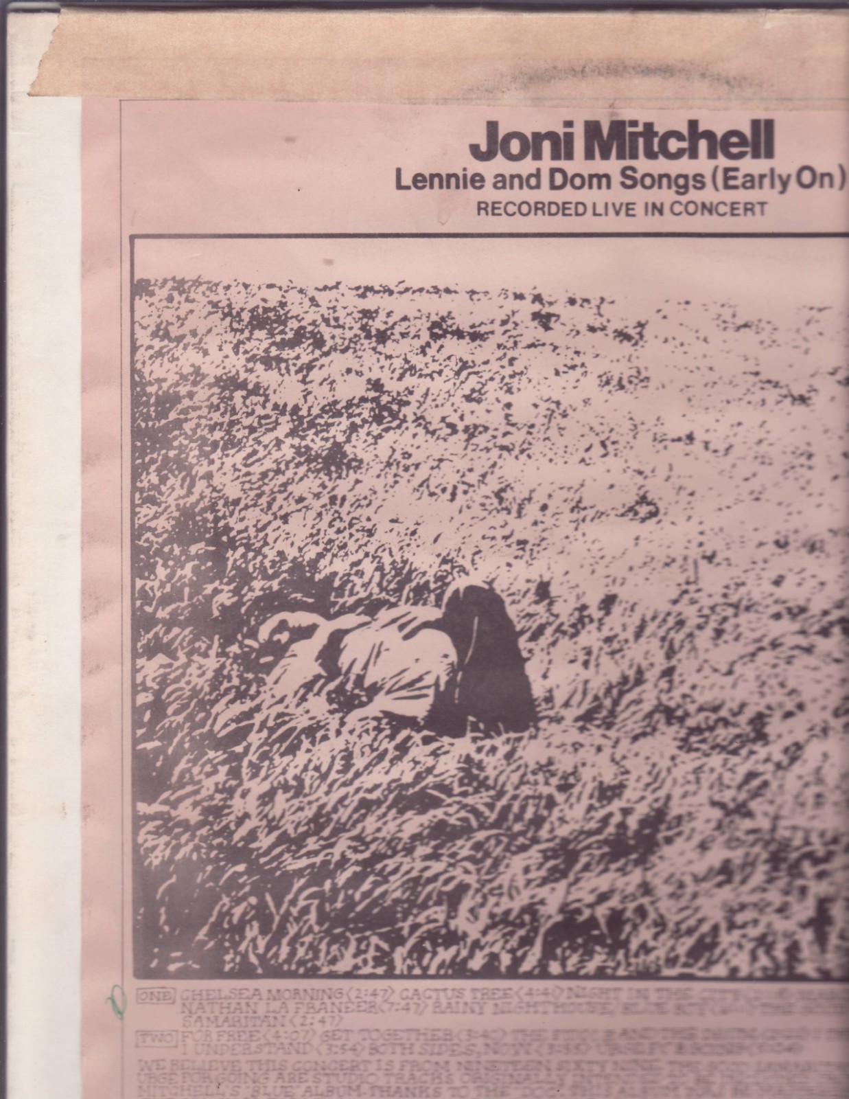 popsike.com - Joni Mitchell Lennie and Dom Songs (Early On) Amazing ...