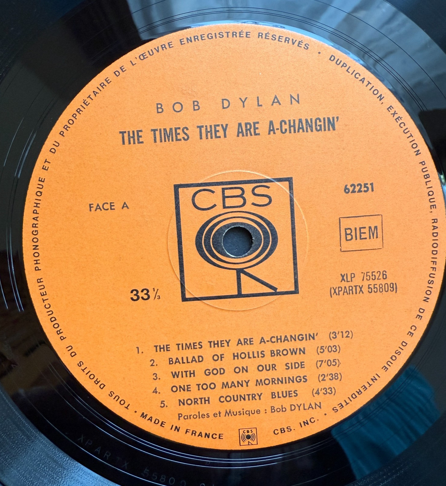 popsike.com - Bob Dylan - "Mister" Bob Dylan FRANCE NM/EX CBS Times ...