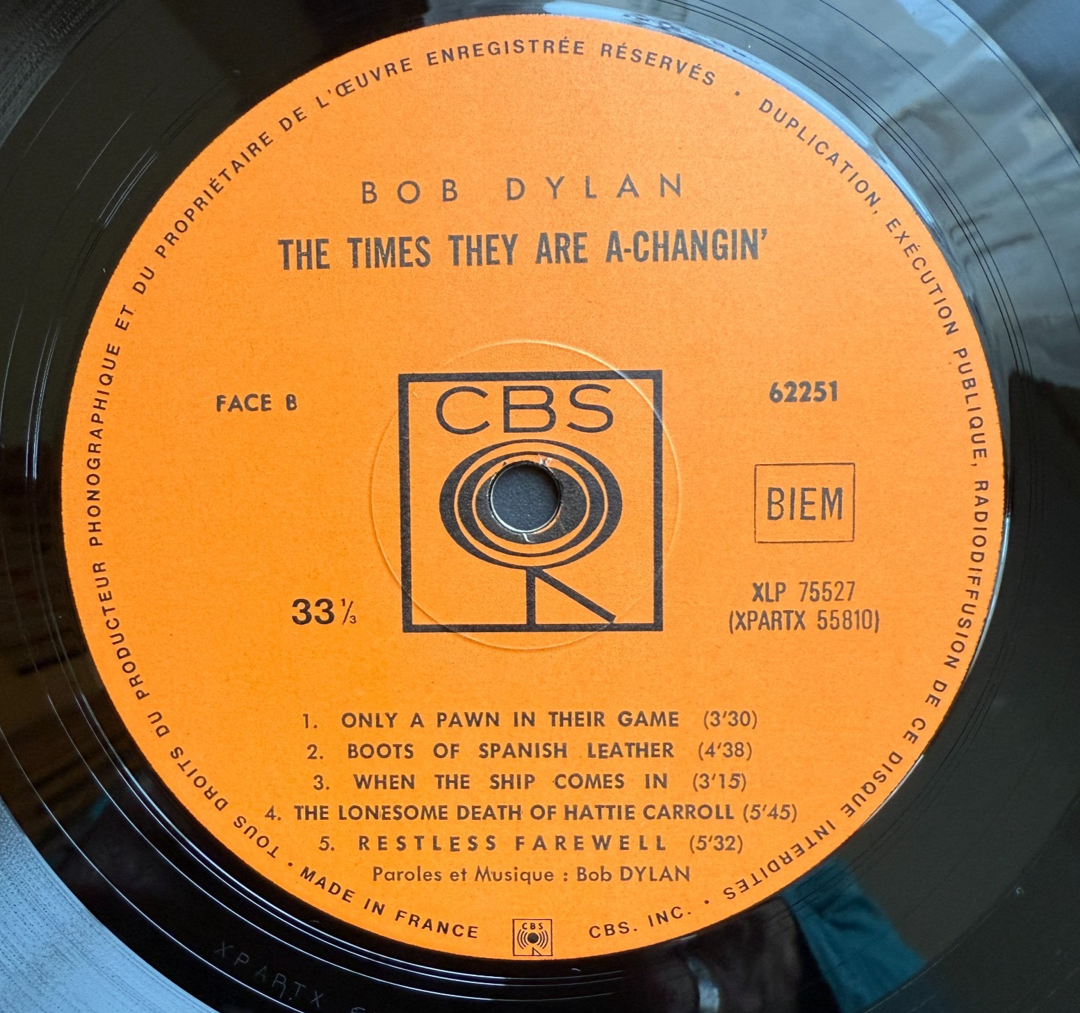 popsike.com - Bob Dylan - "Mister" Bob Dylan FRANCE NM/EX CBS Times ...