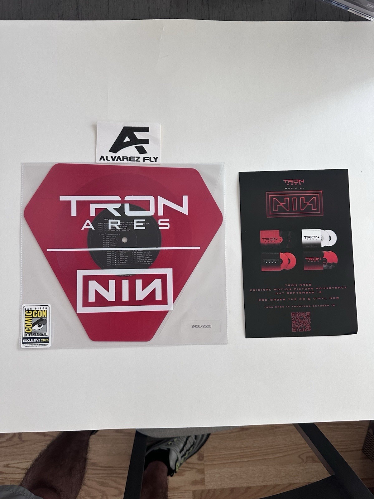 popsike.com - SDCC Tron Ares NIN Vinyl Record 2025 Comic Con EXCLUSIVE ...