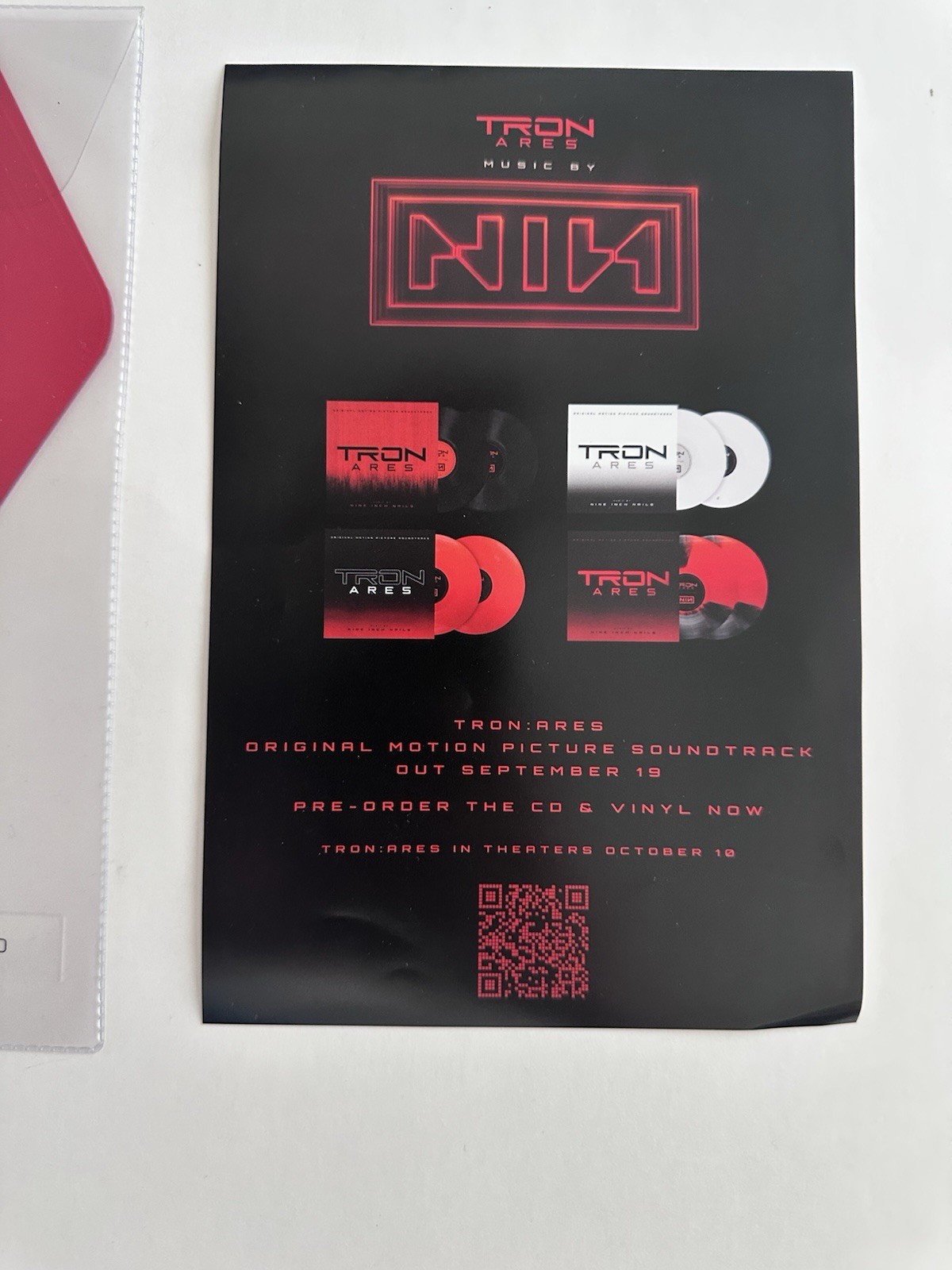 popsike.com - SDCC Tron Ares NIN Vinyl Record 2025 Comic Con EXCLUSIVE ...