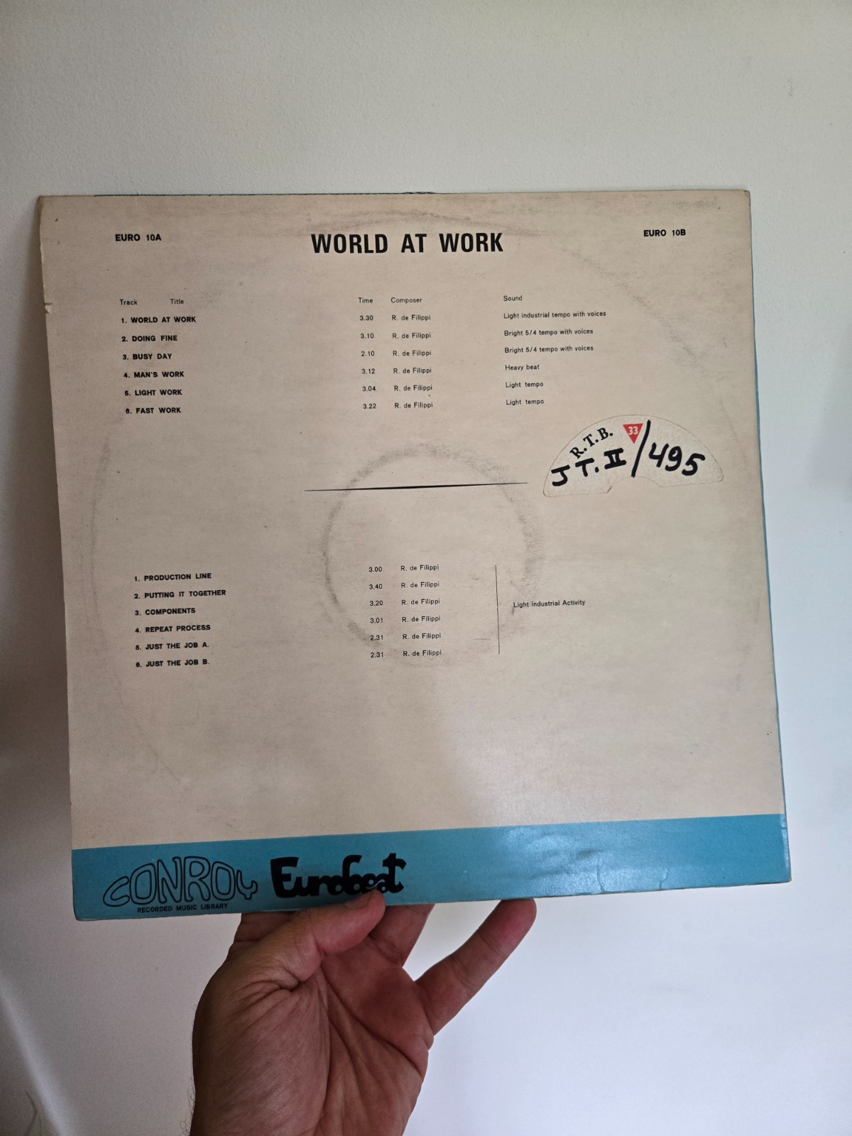 popsike.com - RARE KILLER JAZZ FUNK BREAKS LIBRARY LP DE FILIPPI WORLD ...