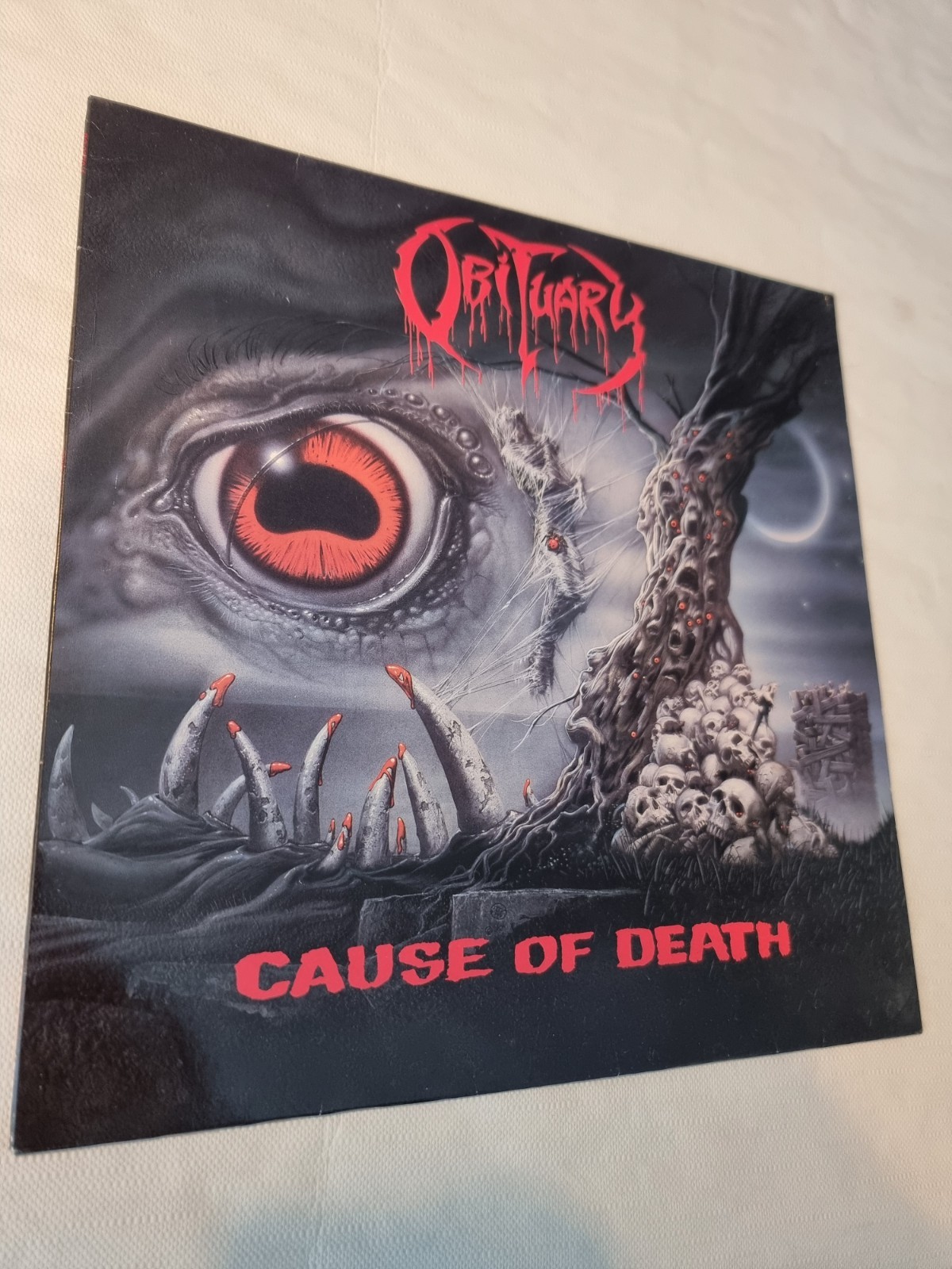 popsike.com - Obituary ‎- 1990 - Cause Of Death, 1st press, Death Metal ...