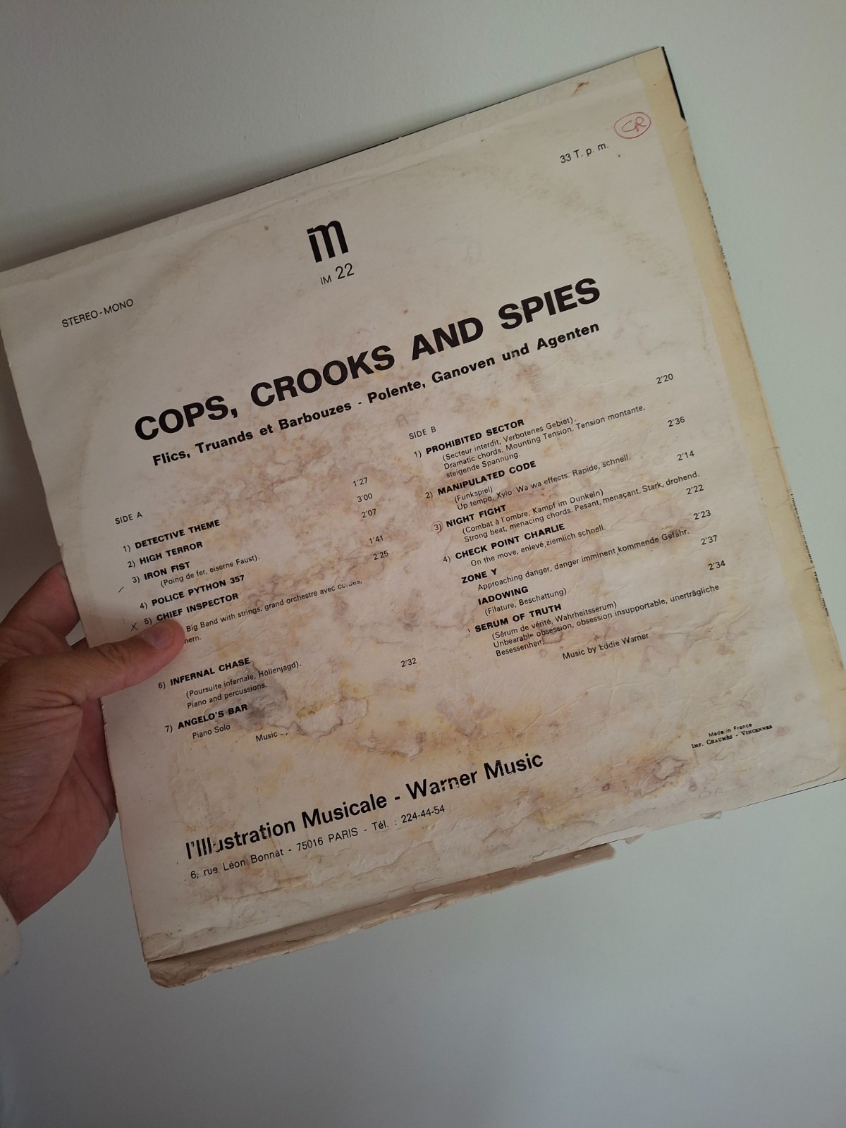 popsike.com - RARE JAZZ FUNK BREAK LIBRARY LP EDDIE WARNER COPS CROOKS ...