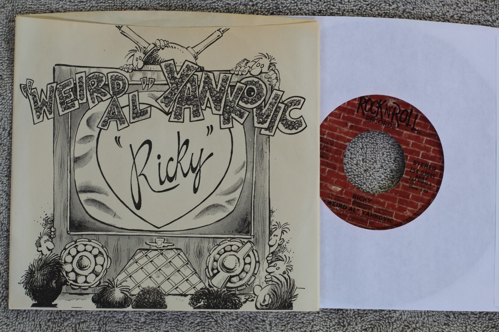 popsike.com - "Weird Al" Yankovic - Ricky - US Picture Sleeve PS 7 ...