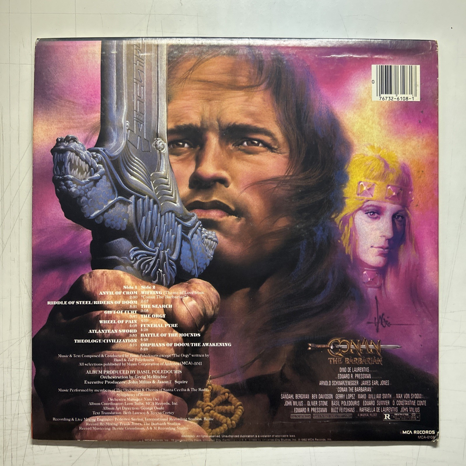 popsike.com - Conan The Barbarian Original Motion Picture Soundtrack ...