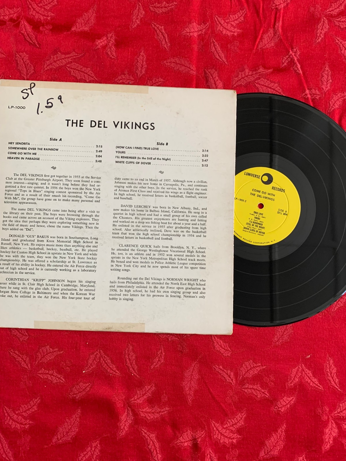 popsike.com - Original Del Vikings "Come Go With Me" Luniverse LP 1957 ...