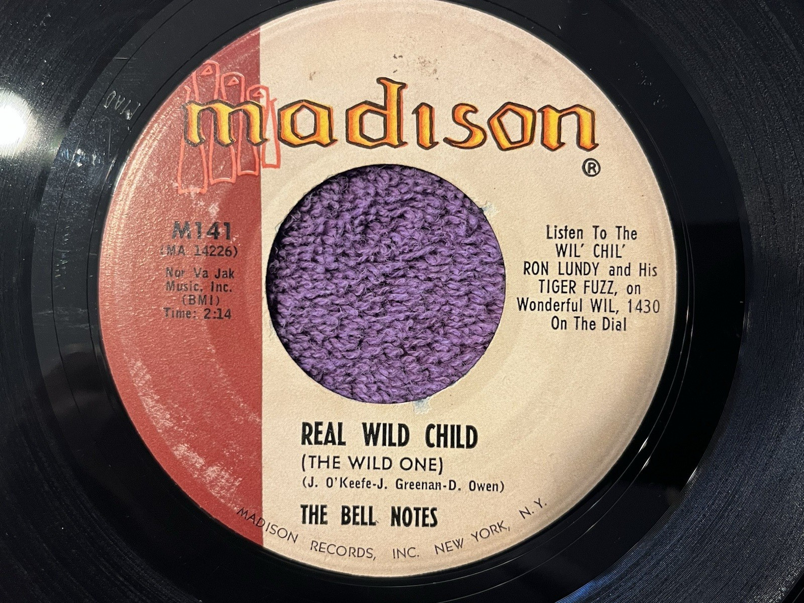 popsike.com - The Bell Notes "Real Wild Child" "Rare Rockabilly" 45 ...